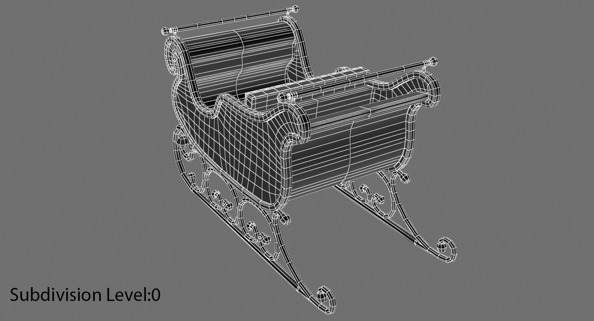 Christmas Sleigh 3D Model - TurboSquid 1229466