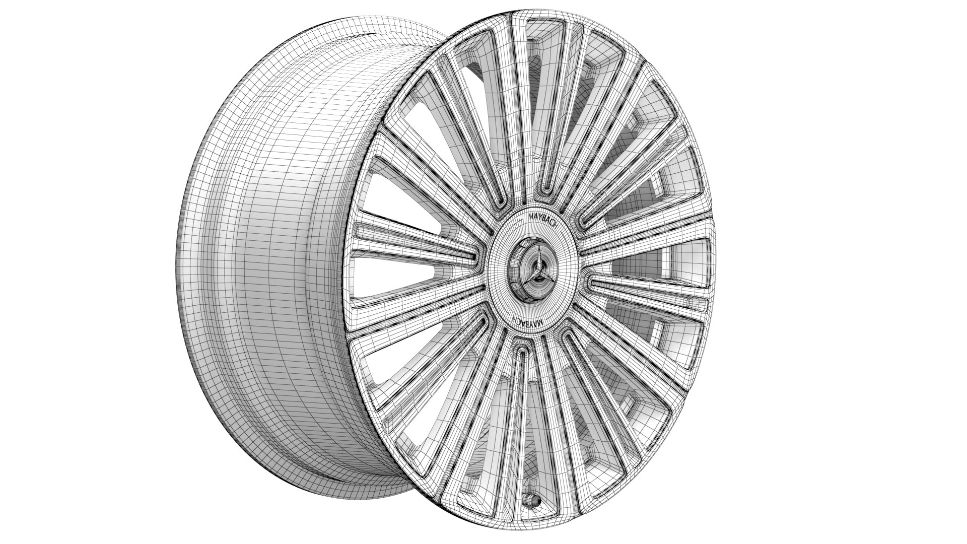 Mercedes- maybach GLS 600 rim model - TurboSquid 2120619