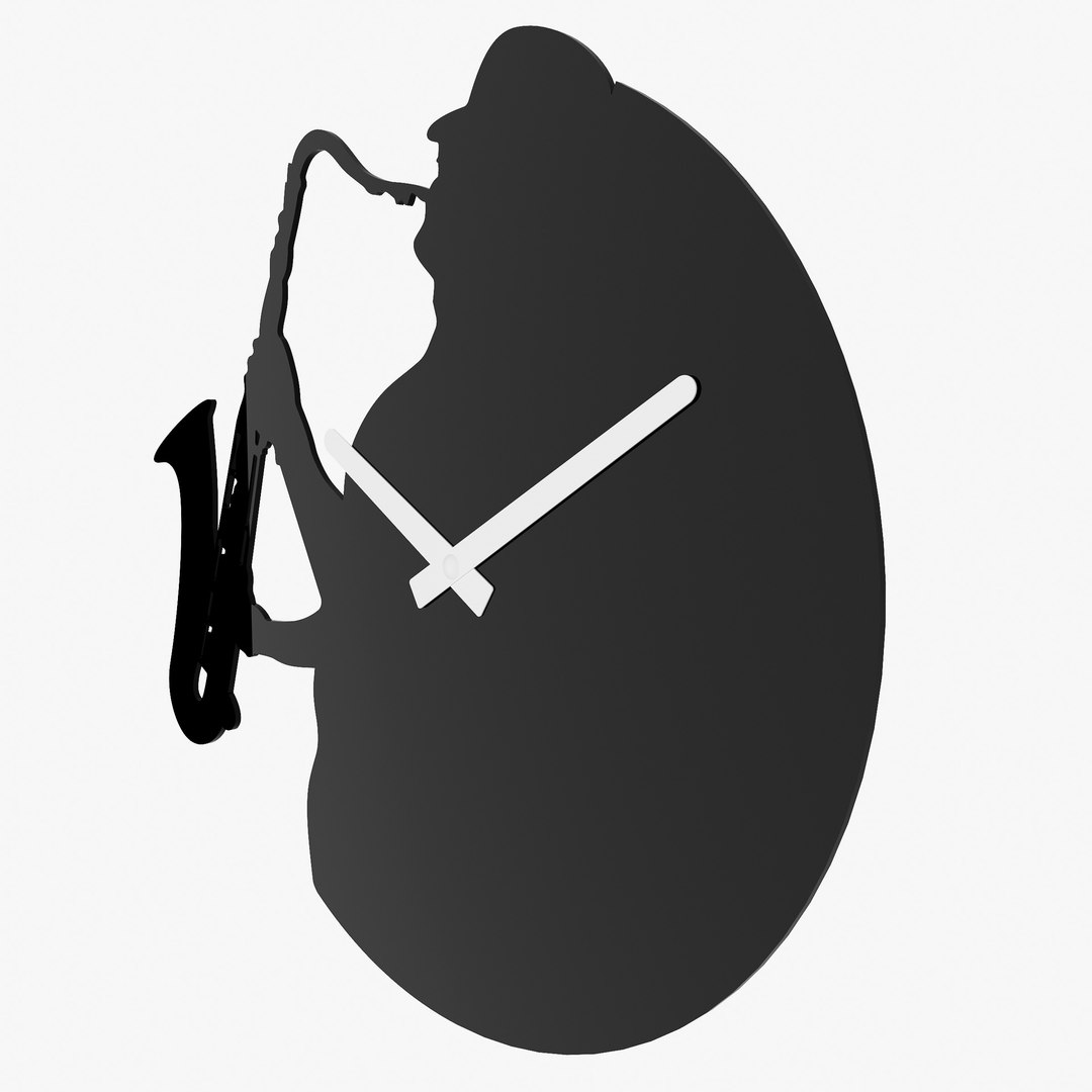 Free Jazz Clock 3d Model
