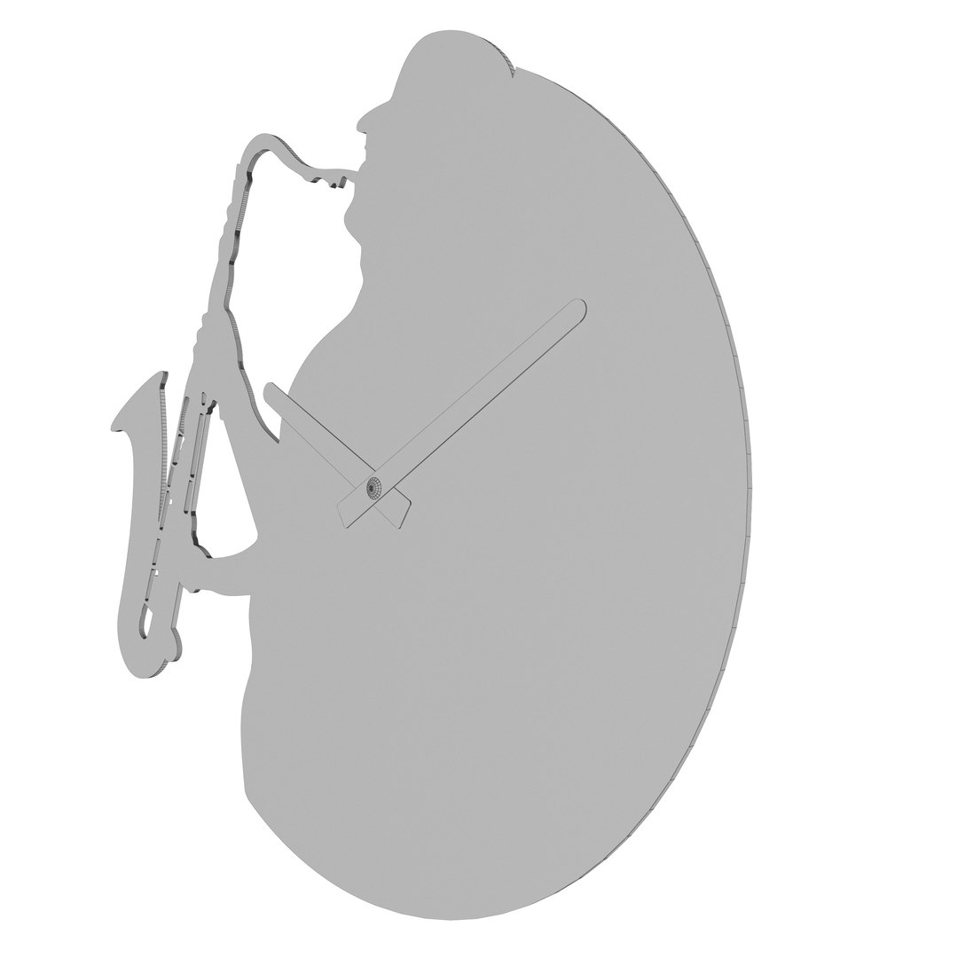 Free Jazz Clock 3d Model