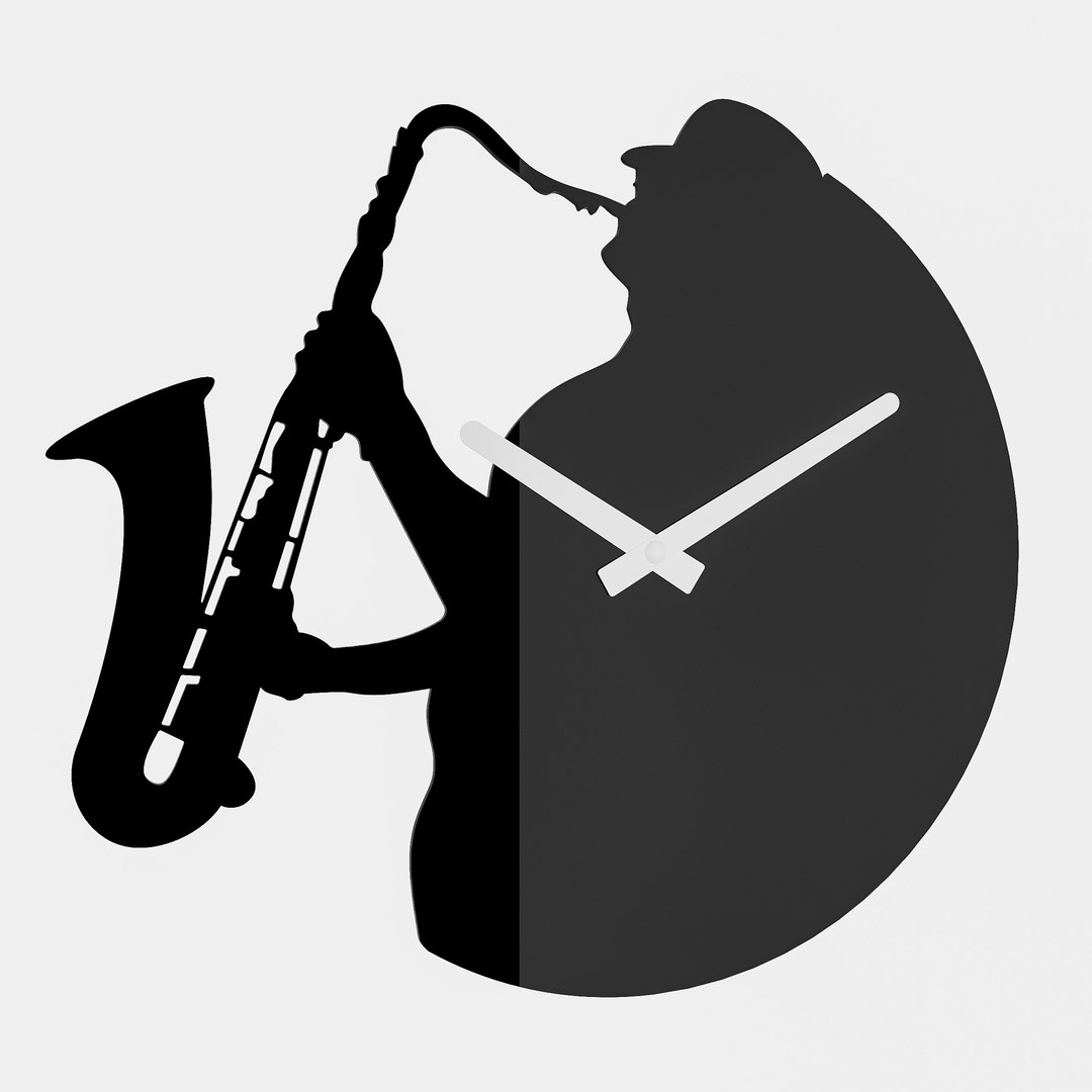 Free Jazz Clock 3d Model