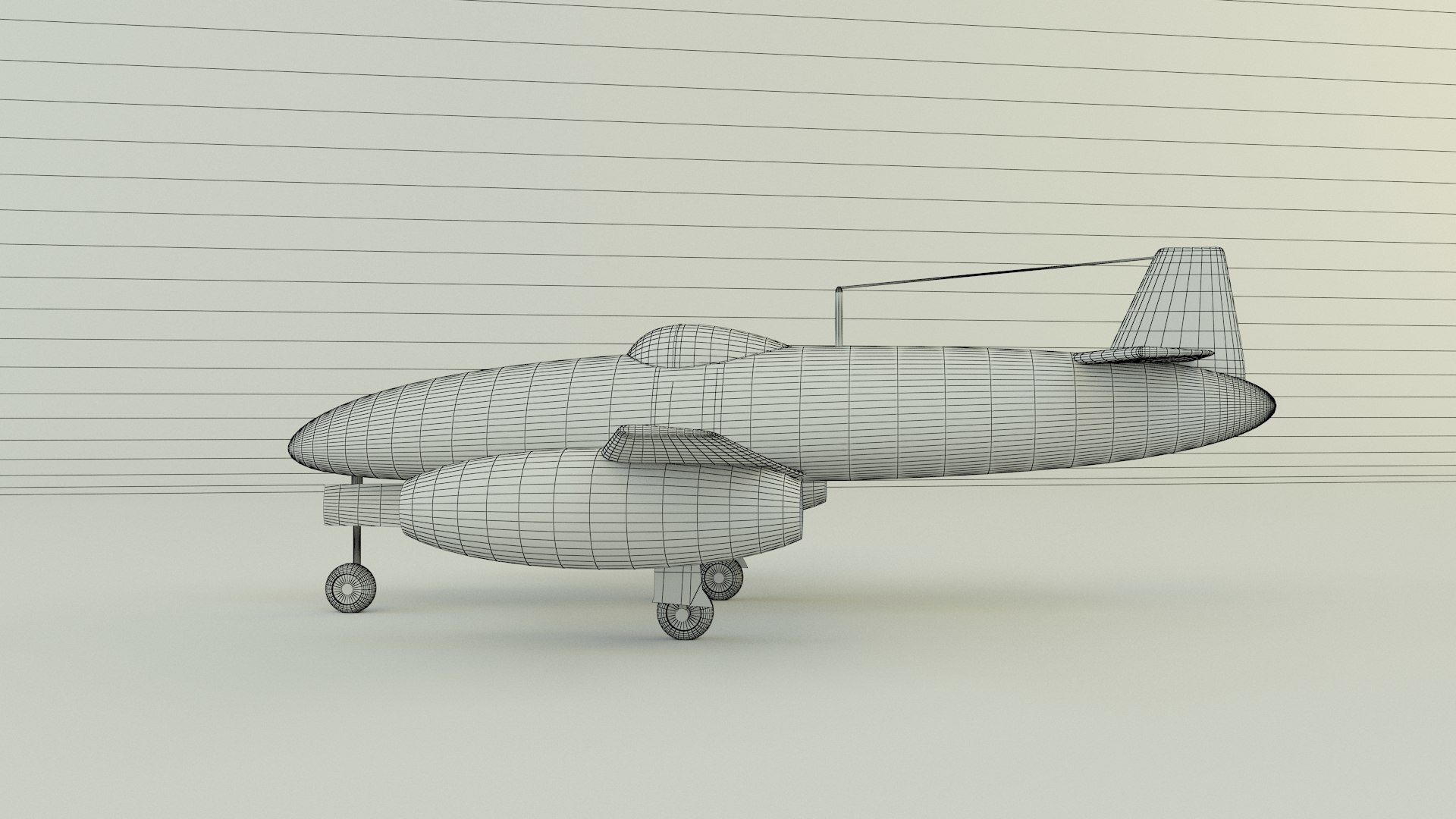 Nakajima Kikka Jet Aircraft 3D Model - TurboSquid 2200975