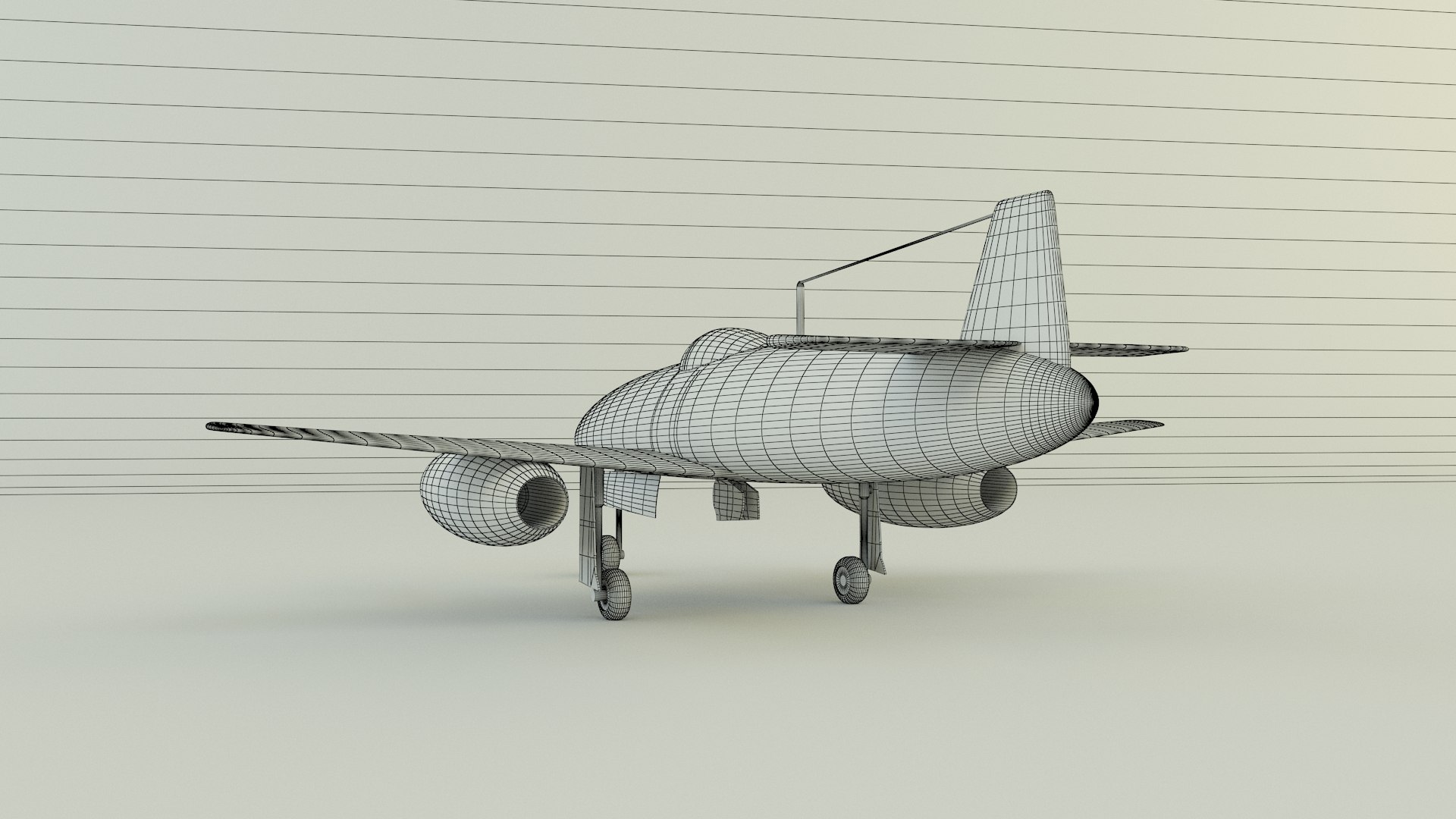 Nakajima Kikka Jet Aircraft 3D Model - TurboSquid 2200975