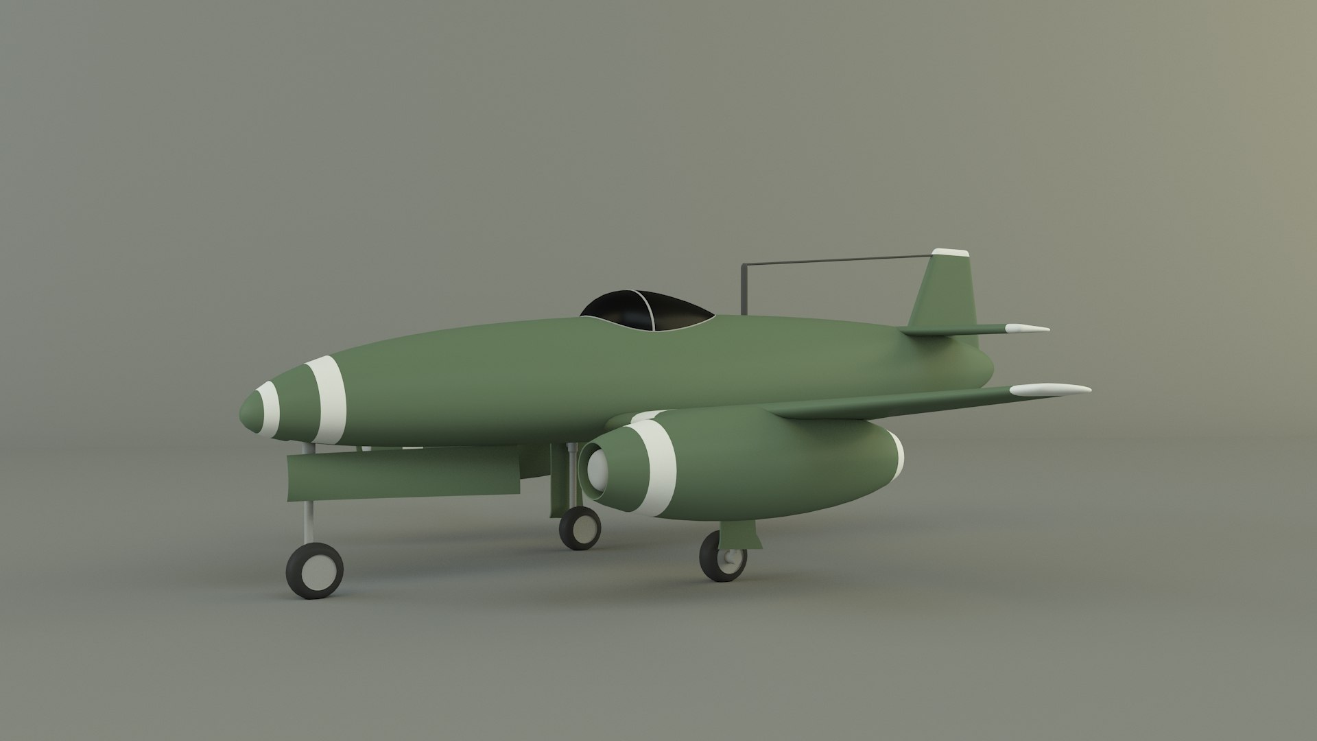 Nakajima Kikka Jet Aircraft 3D Model - TurboSquid 2200975