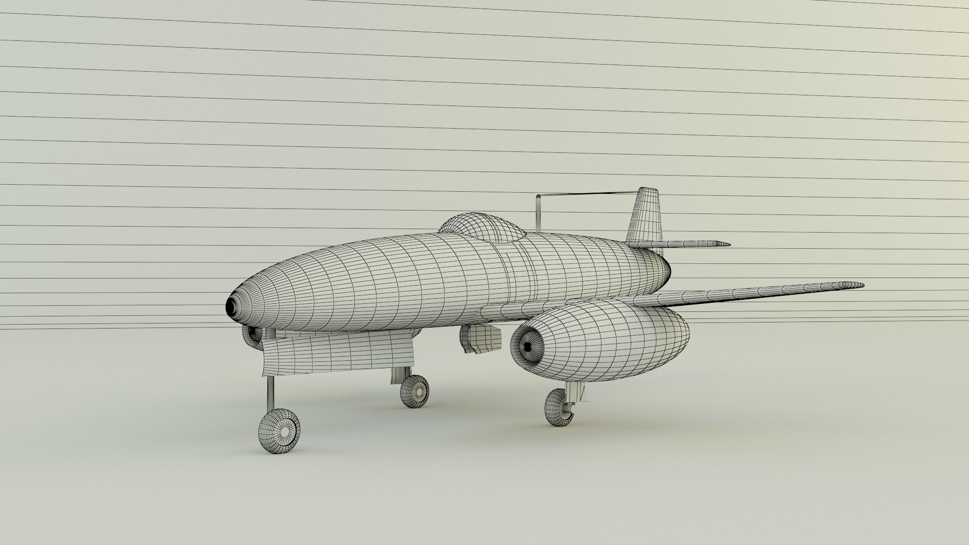 Nakajima Kikka Jet Aircraft 3D Model - TurboSquid 2200975