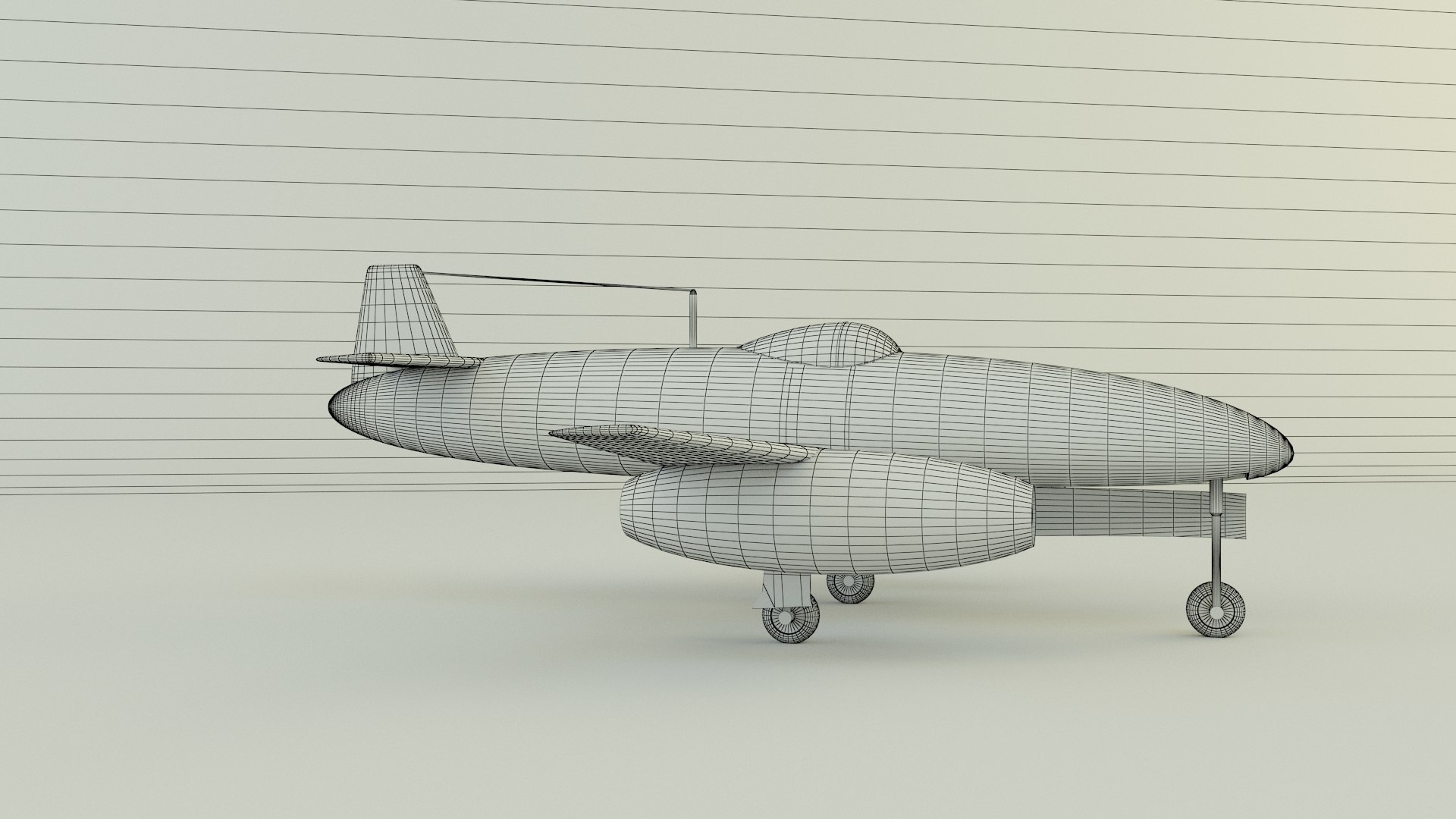 Nakajima Kikka Jet Aircraft 3D Model - TurboSquid 2200975