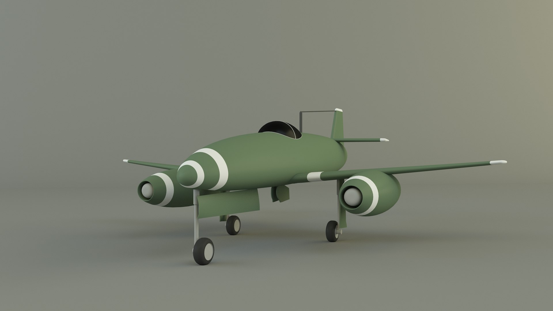 Nakajima Kikka Jet Aircraft 3D Model - TurboSquid 2200975