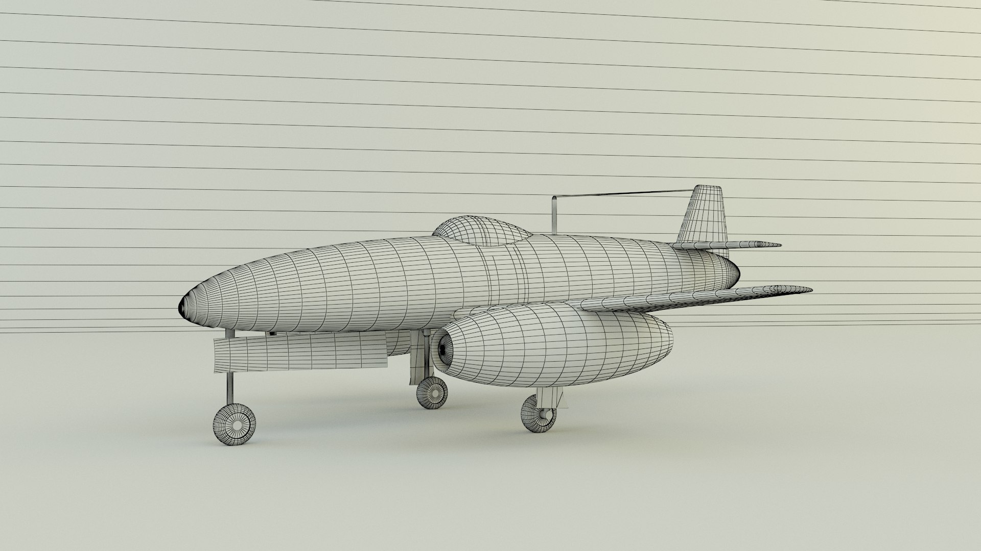 Nakajima Kikka Jet Aircraft 3D Model - TurboSquid 2200975