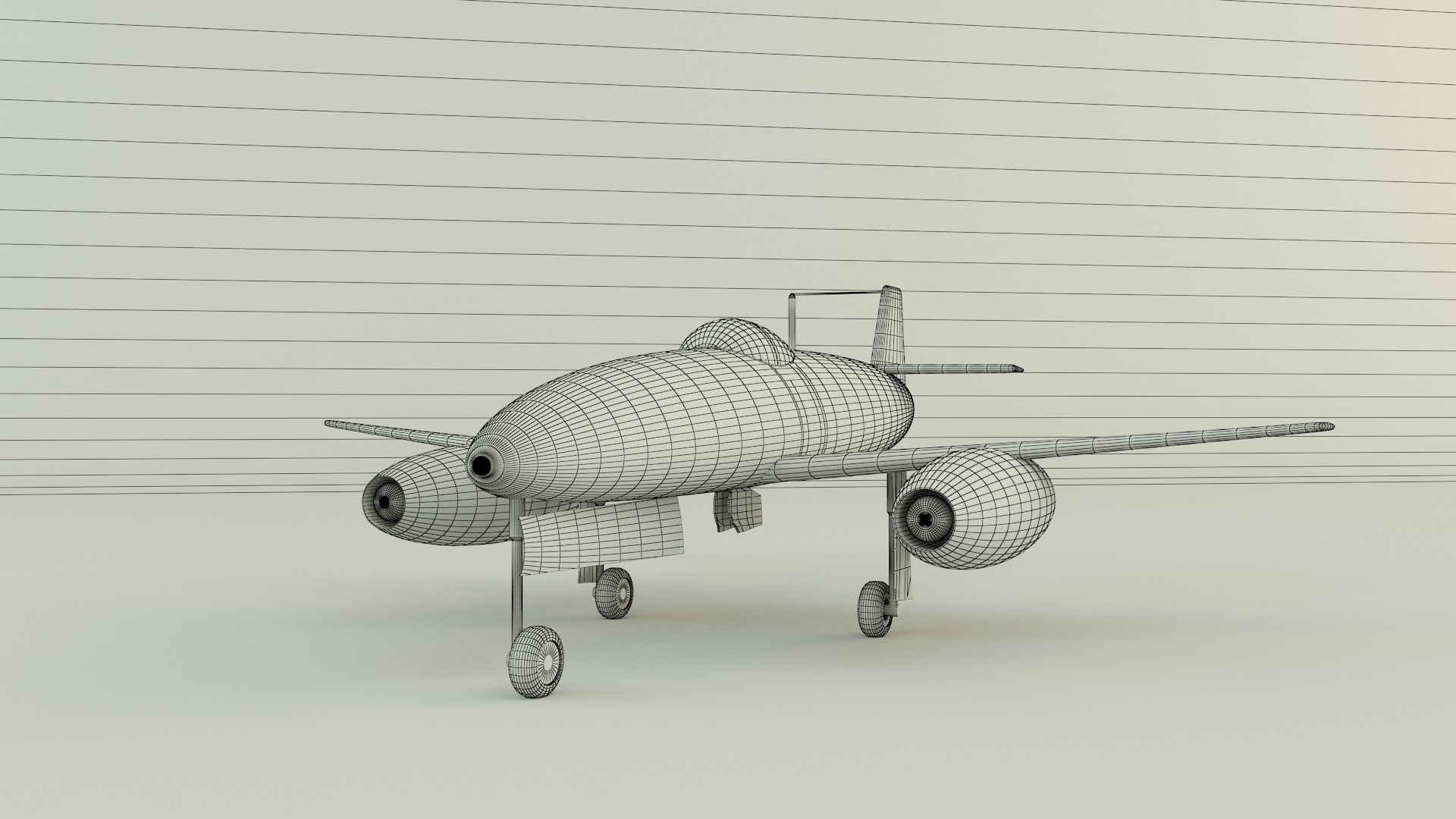 Nakajima Kikka Jet Aircraft 3D Model - TurboSquid 2200975