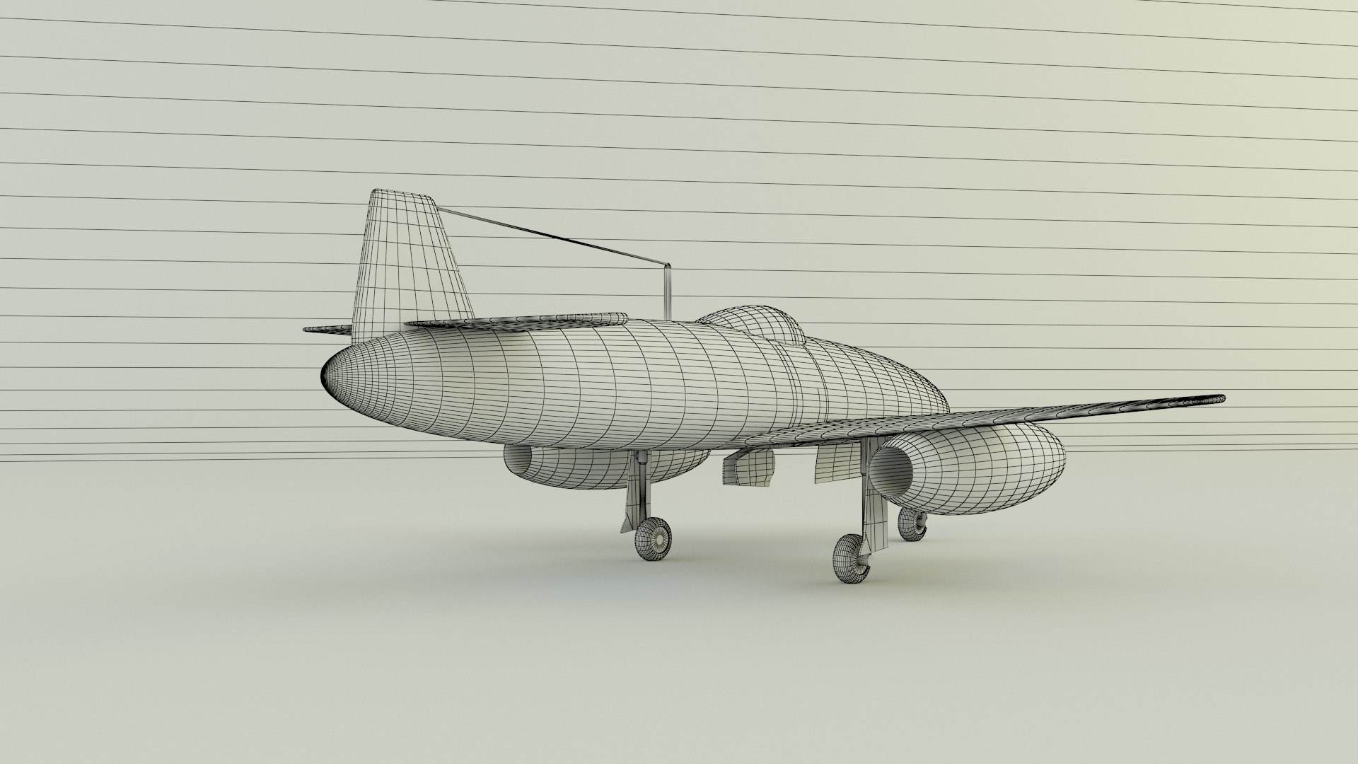 Nakajima Kikka Jet Aircraft 3D Model - TurboSquid 2200975