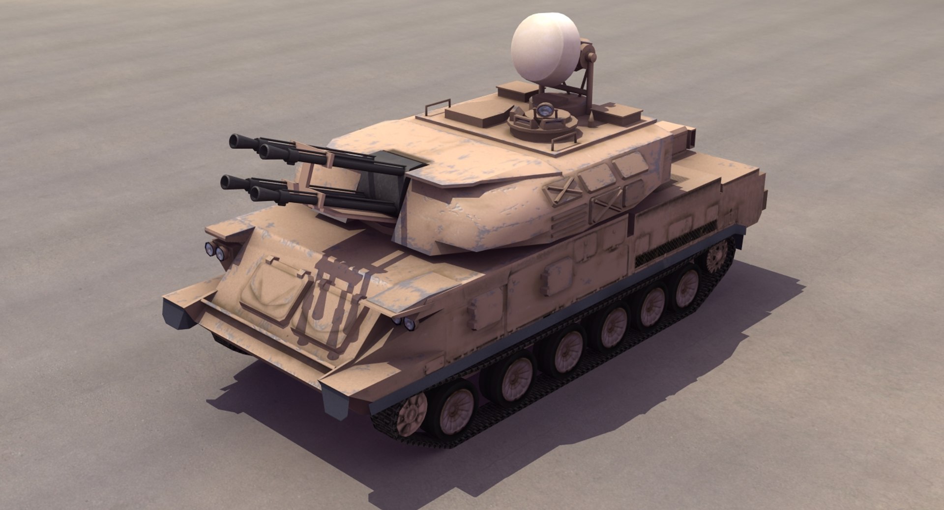 Zsu-23-4 Shilka 3d Model