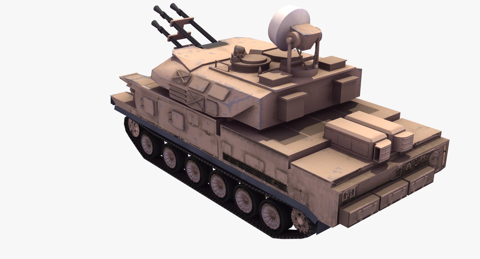Zsu-23-4 Shilka 3d Model