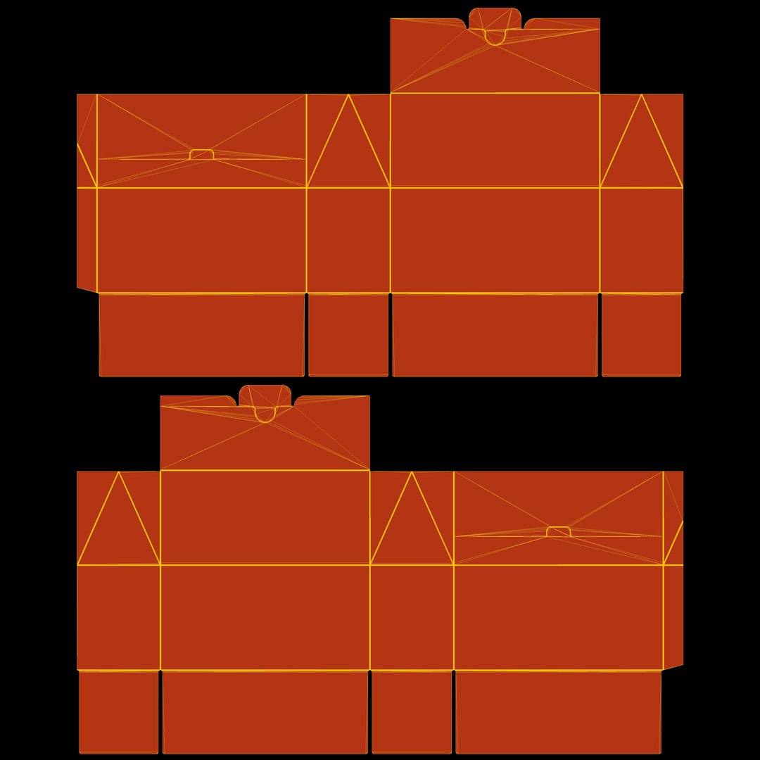 3D Gable Top Cardboard Packaging Box 200x100x80mm - TurboSquid 2324851