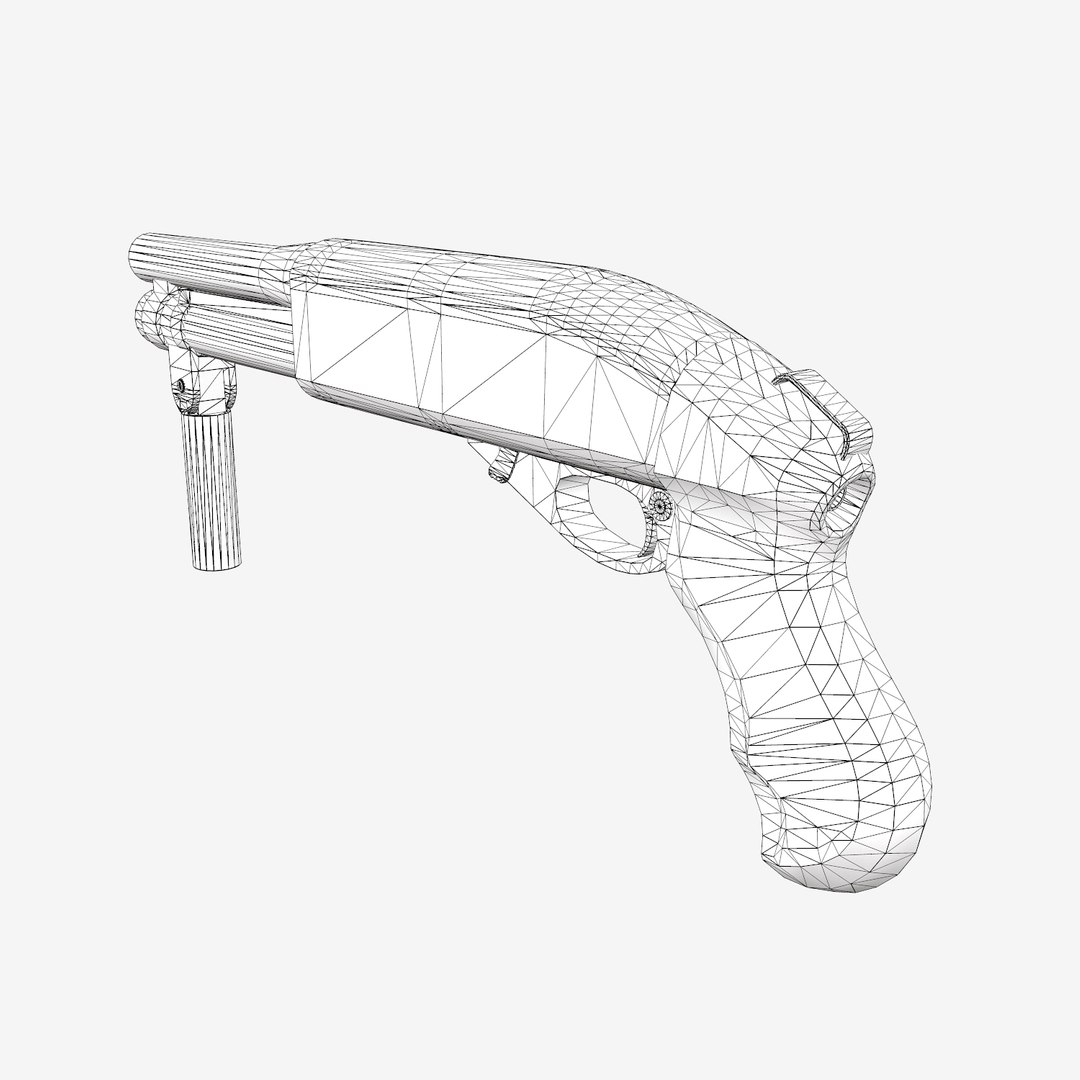 Super-shorty Shotgun 3D Model - TurboSquid 1609364