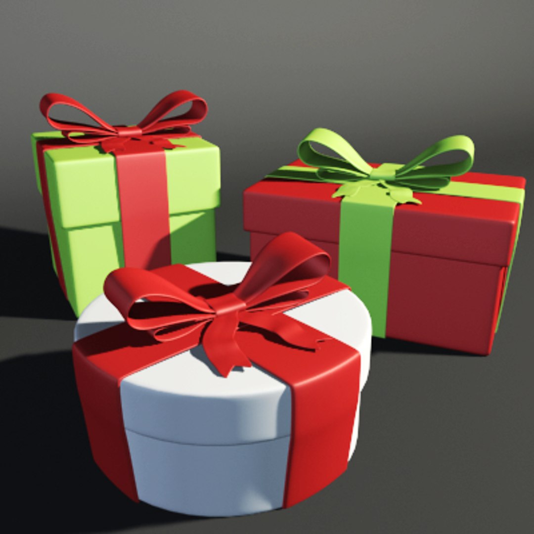 3d Model Gift Boxes