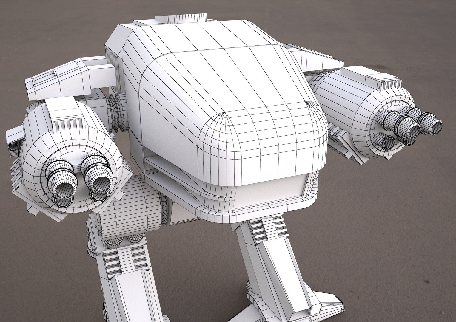 ED-209 Robot 3D Model - TurboSquid 2068073