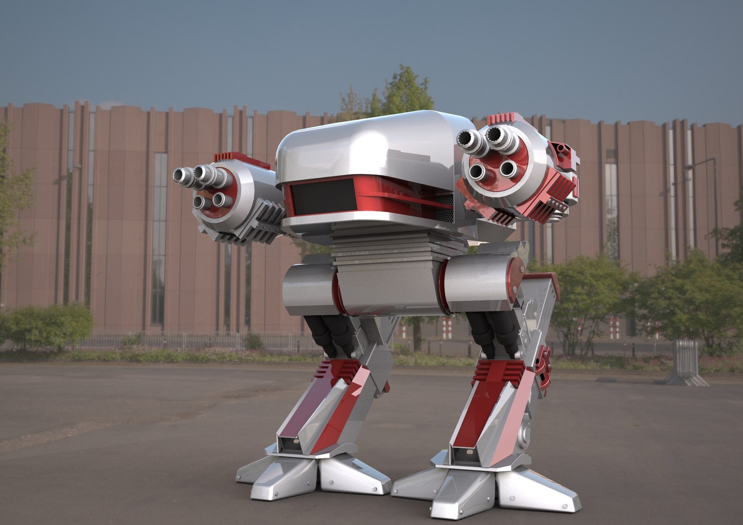 ED-209 Robot 3D Model - TurboSquid 2068073