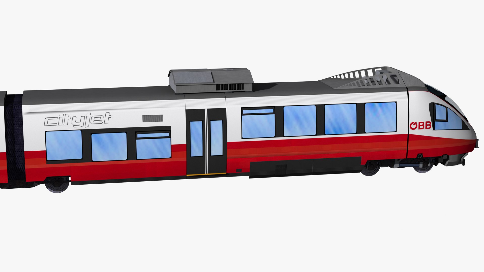 3D Bombardier Talent 3 - Cityjet 4023 4024 Oebb Passenger Train Model ...