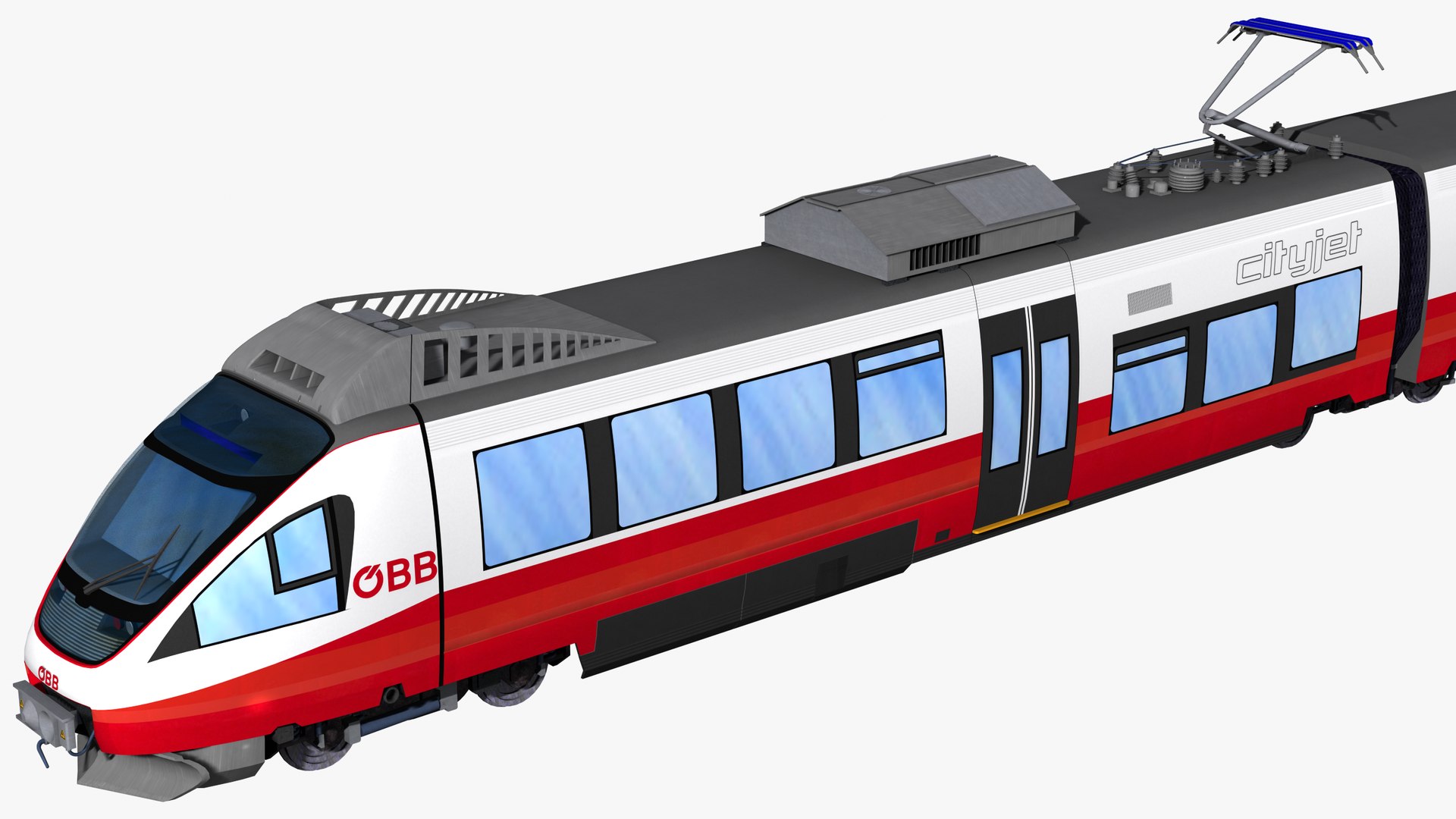 3D Bombardier Talent 3 - Cityjet 4023 4024 Oebb Passenger Train Model ...