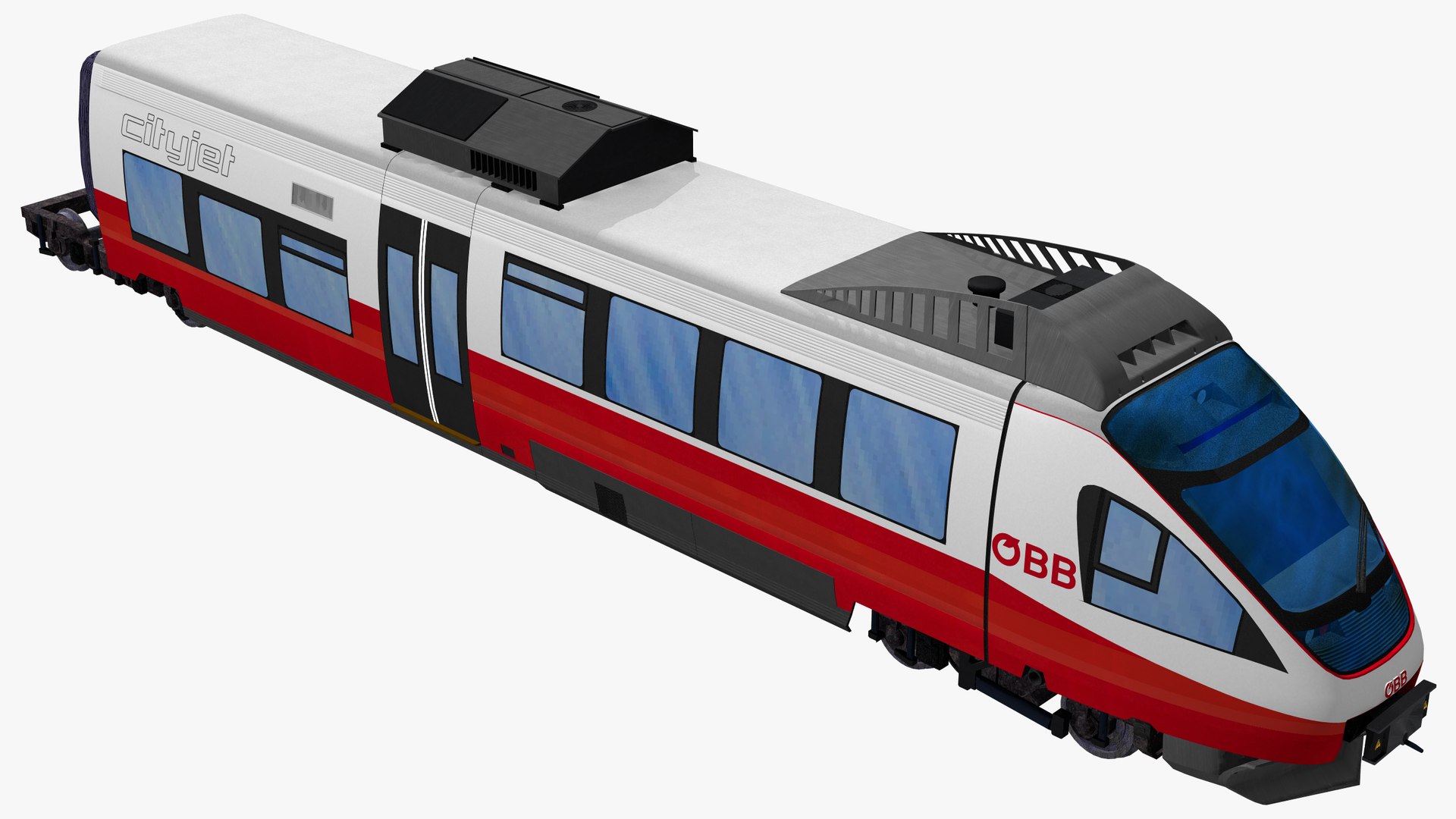 3D Bombardier Talent 3 - Cityjet 4023 4024 Oebb Passenger Train Model ...
