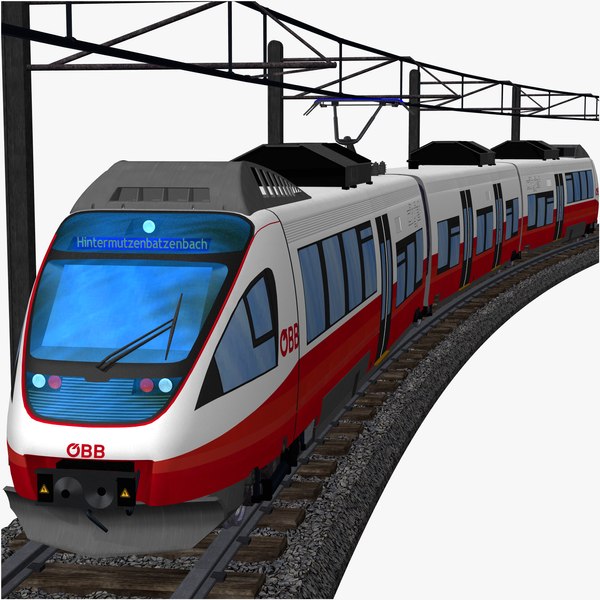 bombardier talent 3 - cityjet 4023 4024 oebb passenger train3Dモデル ...