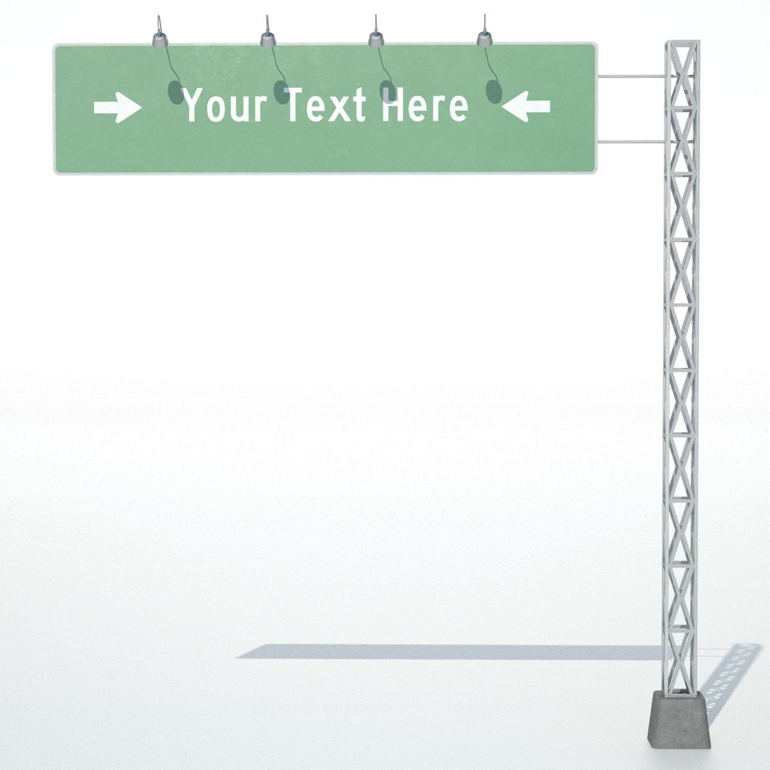 Traffic Sign 3d Model