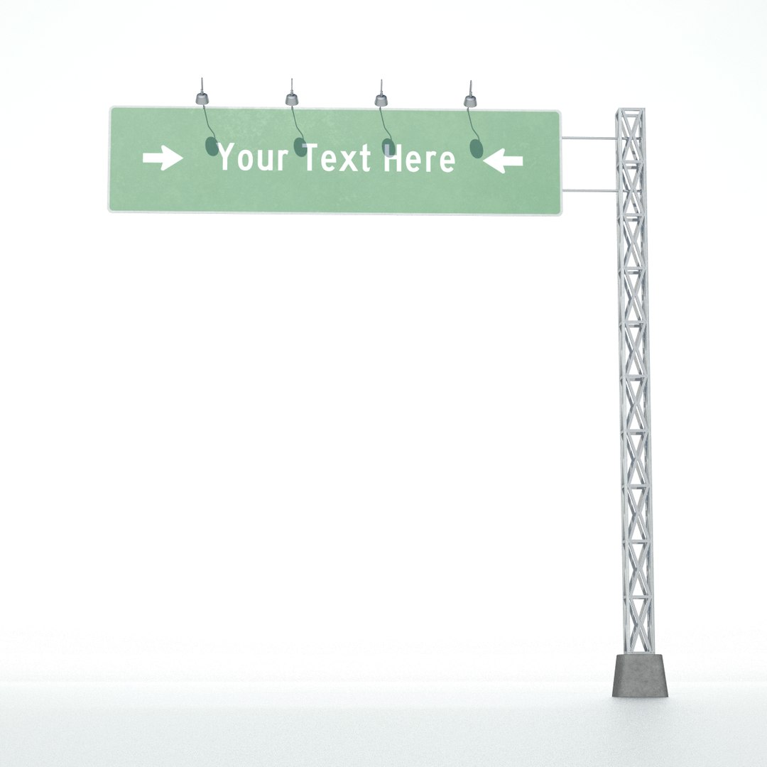 Traffic Sign 3d Model