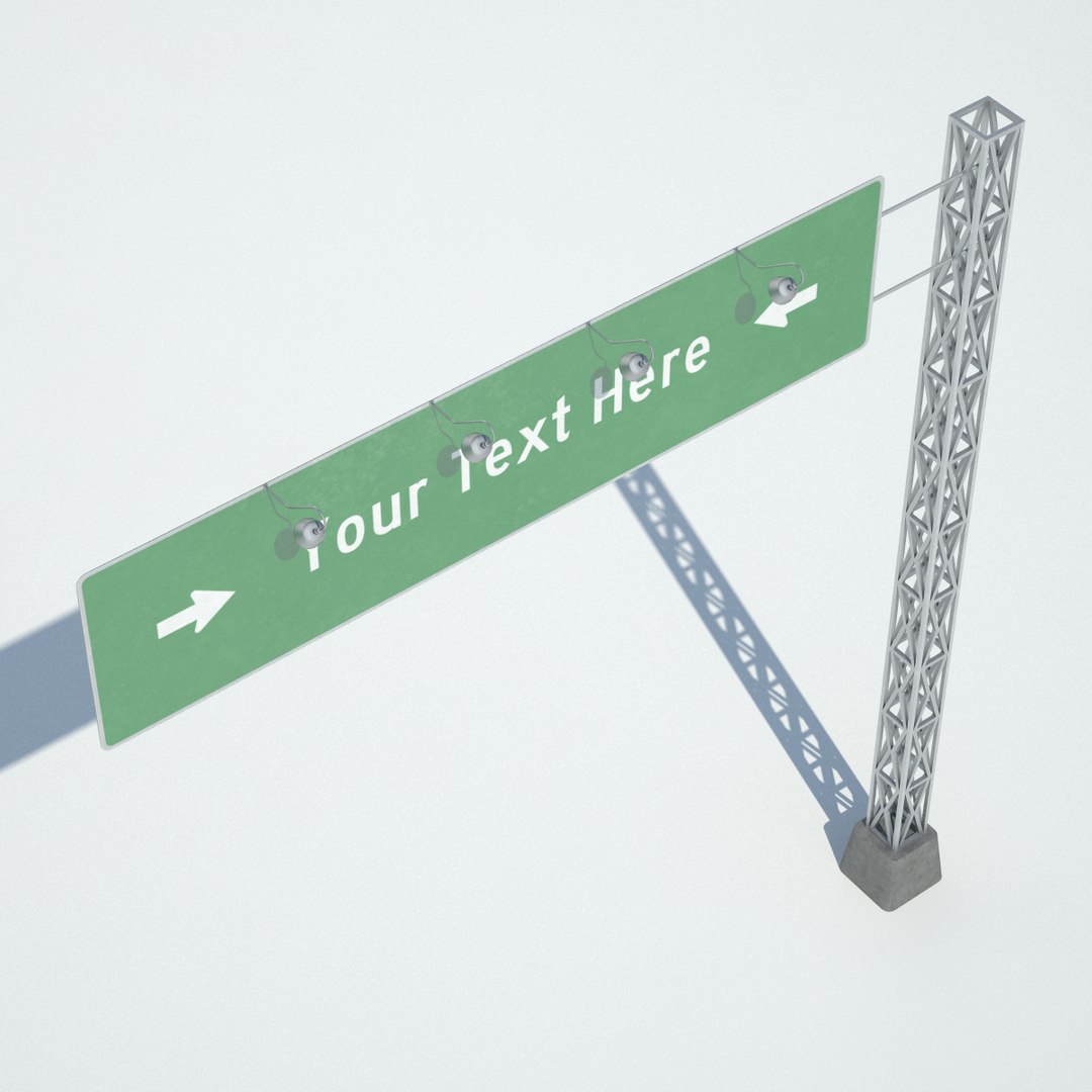 Traffic Sign 3d Model