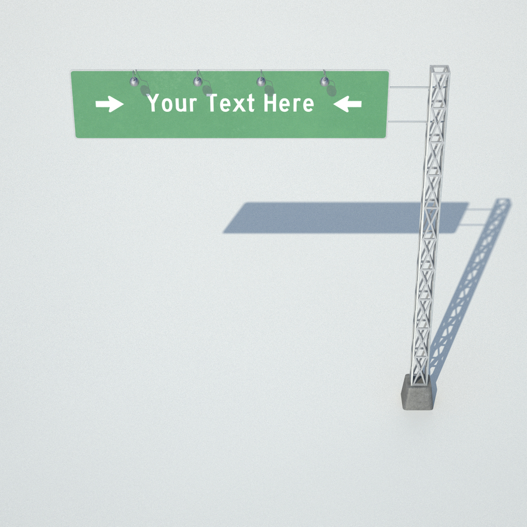 Traffic Sign 3d Model