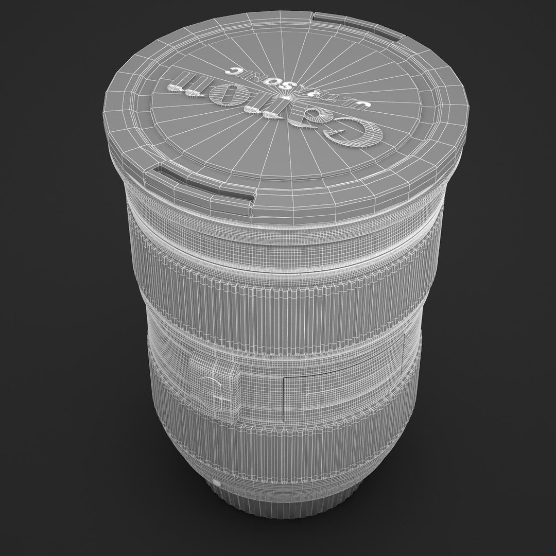 Canon Lens Ef 24-70mm 3d Model
