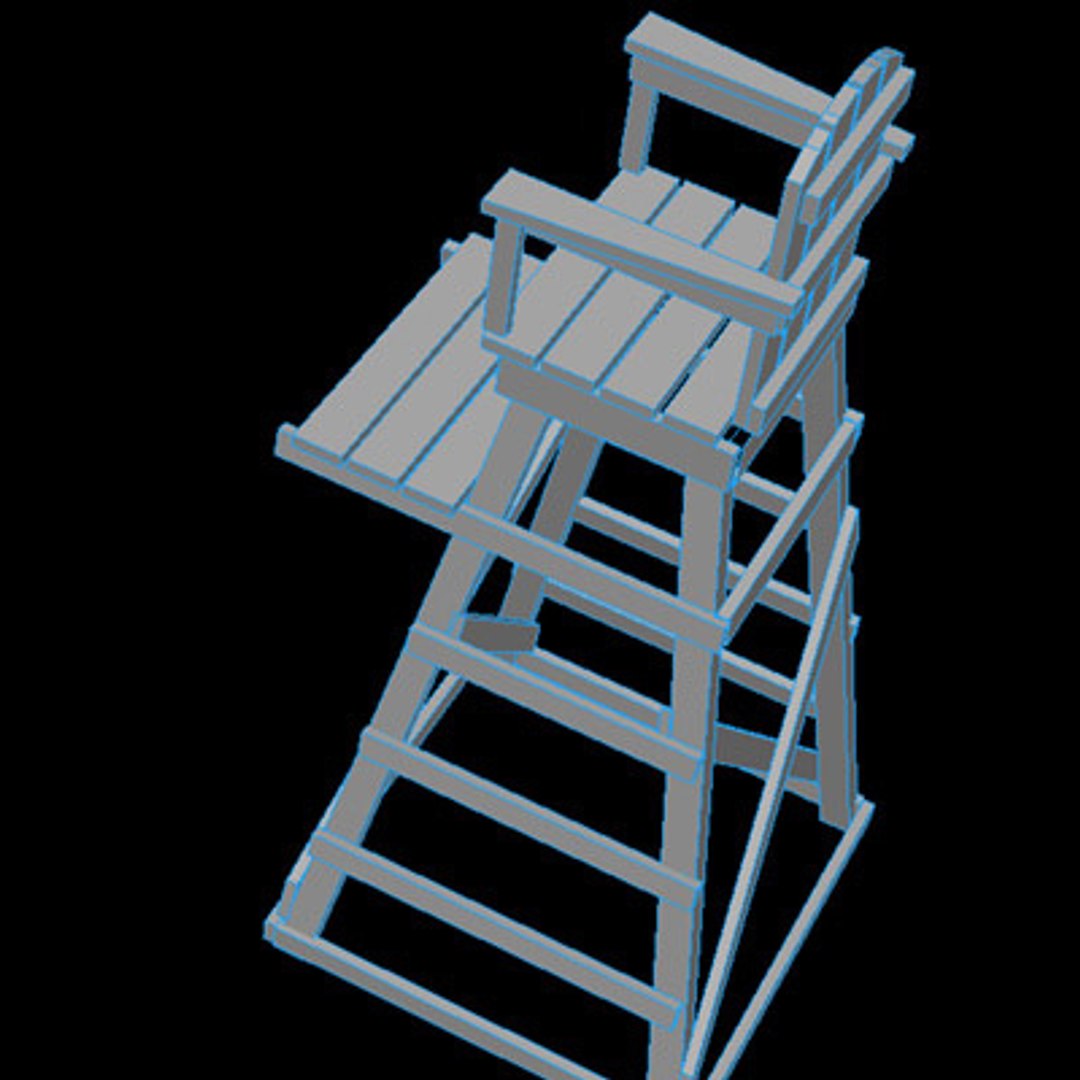 Lifeguard Chair 3d Model
