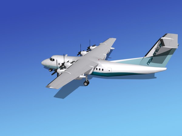 3d model dhc-7-200 regional