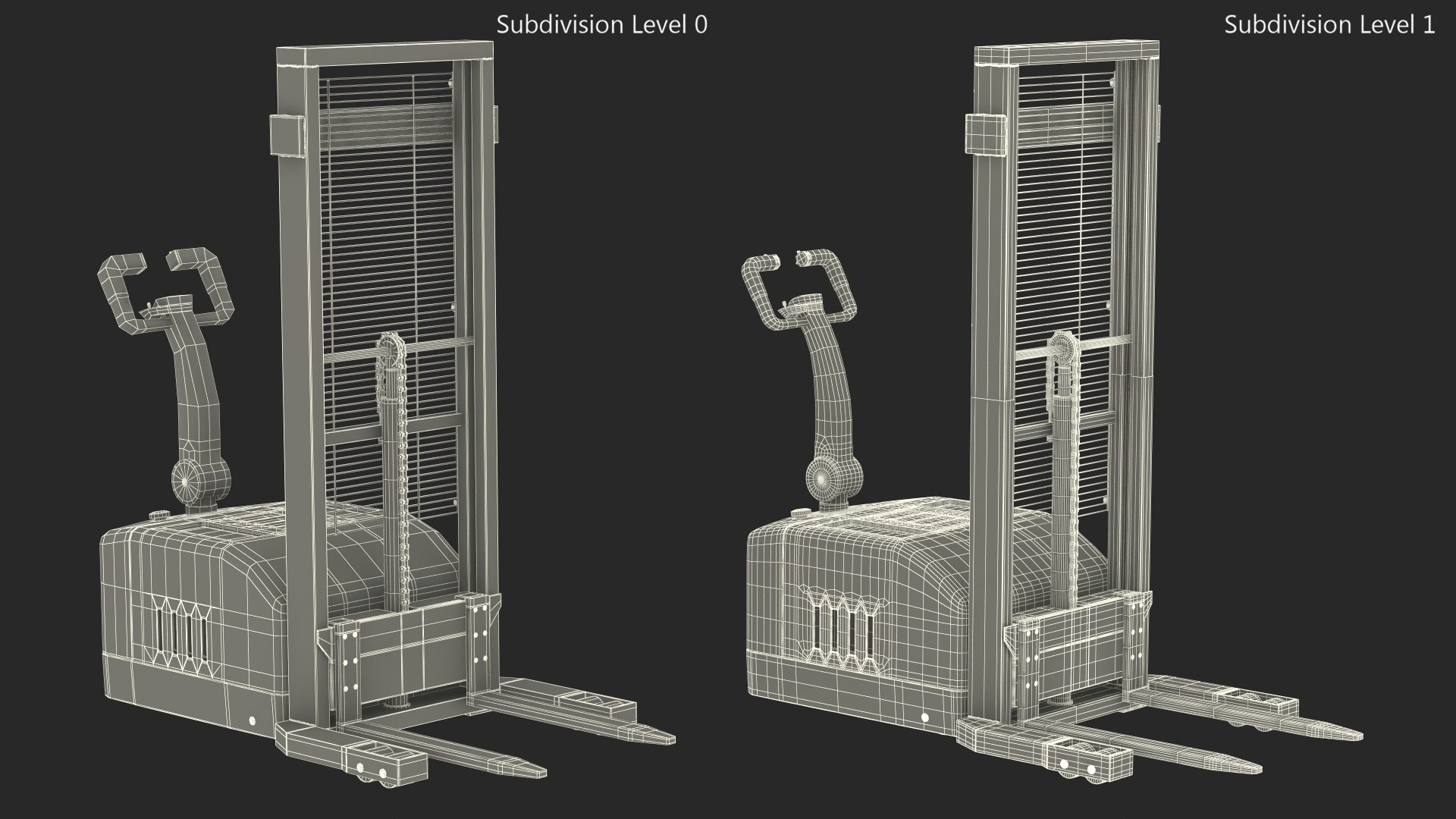 Full Electric Walkie Pallet Stacker 3D Model - TurboSquid 2139796