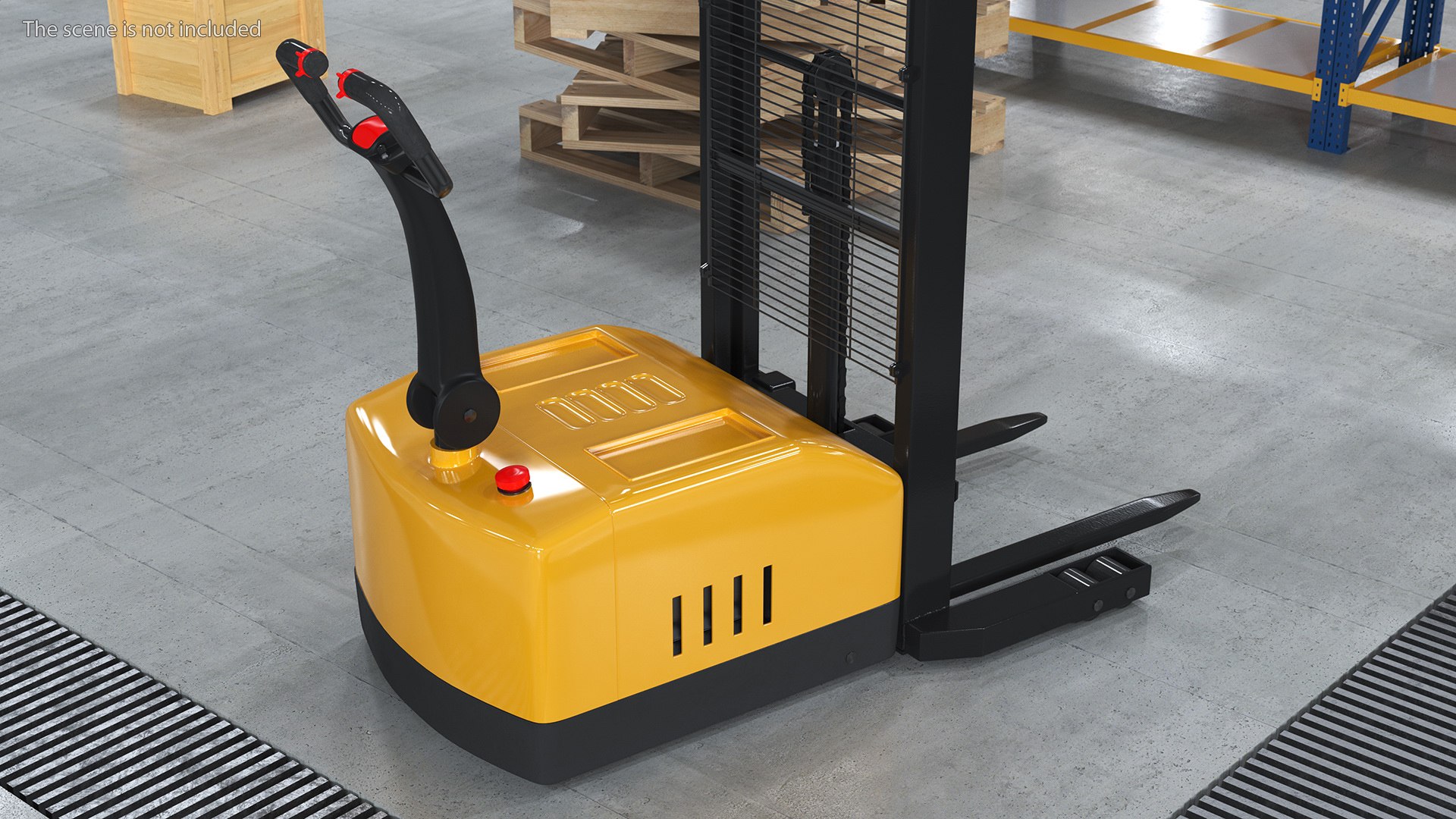 Full Electric Walkie Pallet Stacker 3D Model - TurboSquid 2139796