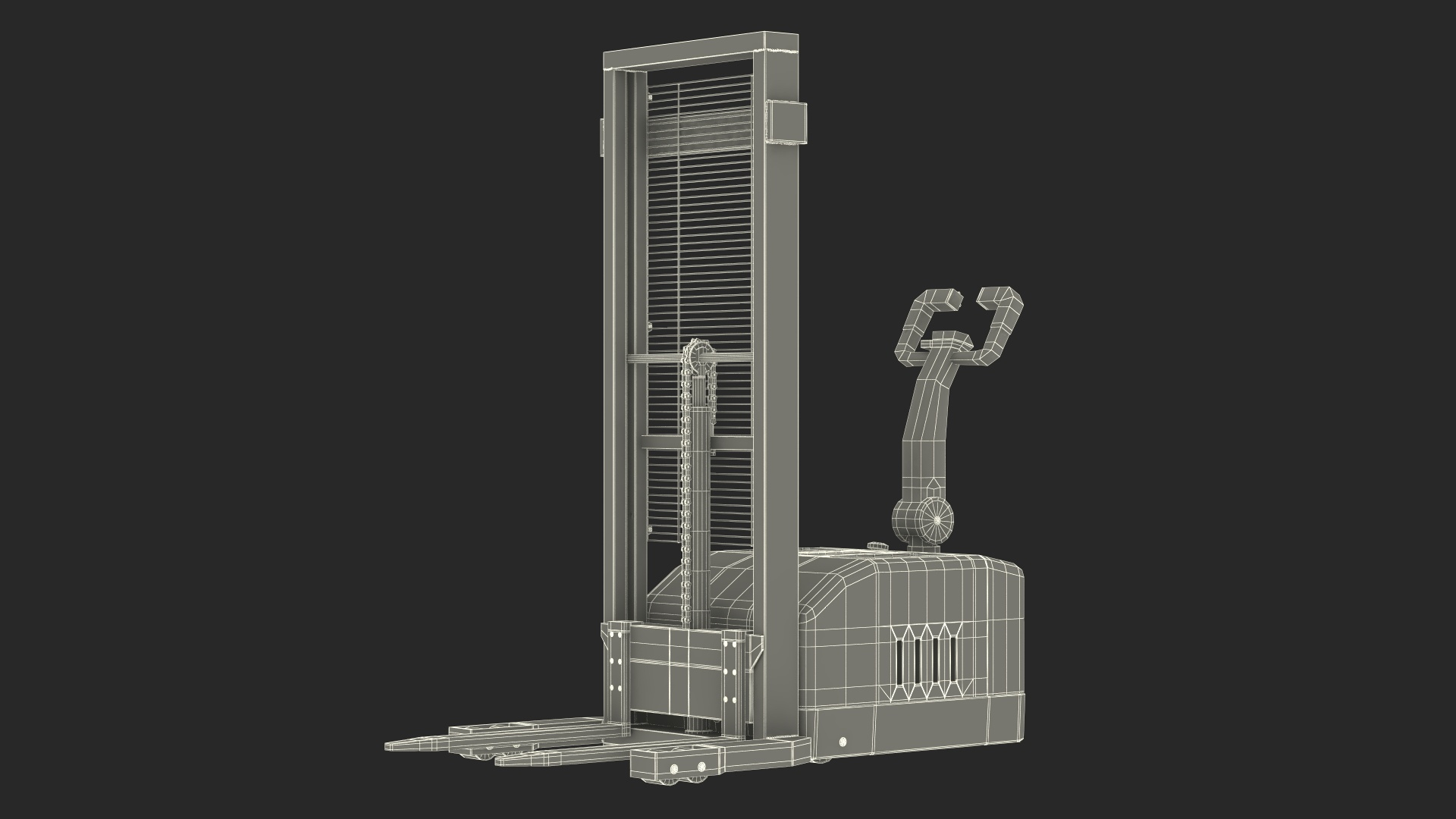 Full Electric Walkie Pallet Stacker 3D Model - TurboSquid 2139796