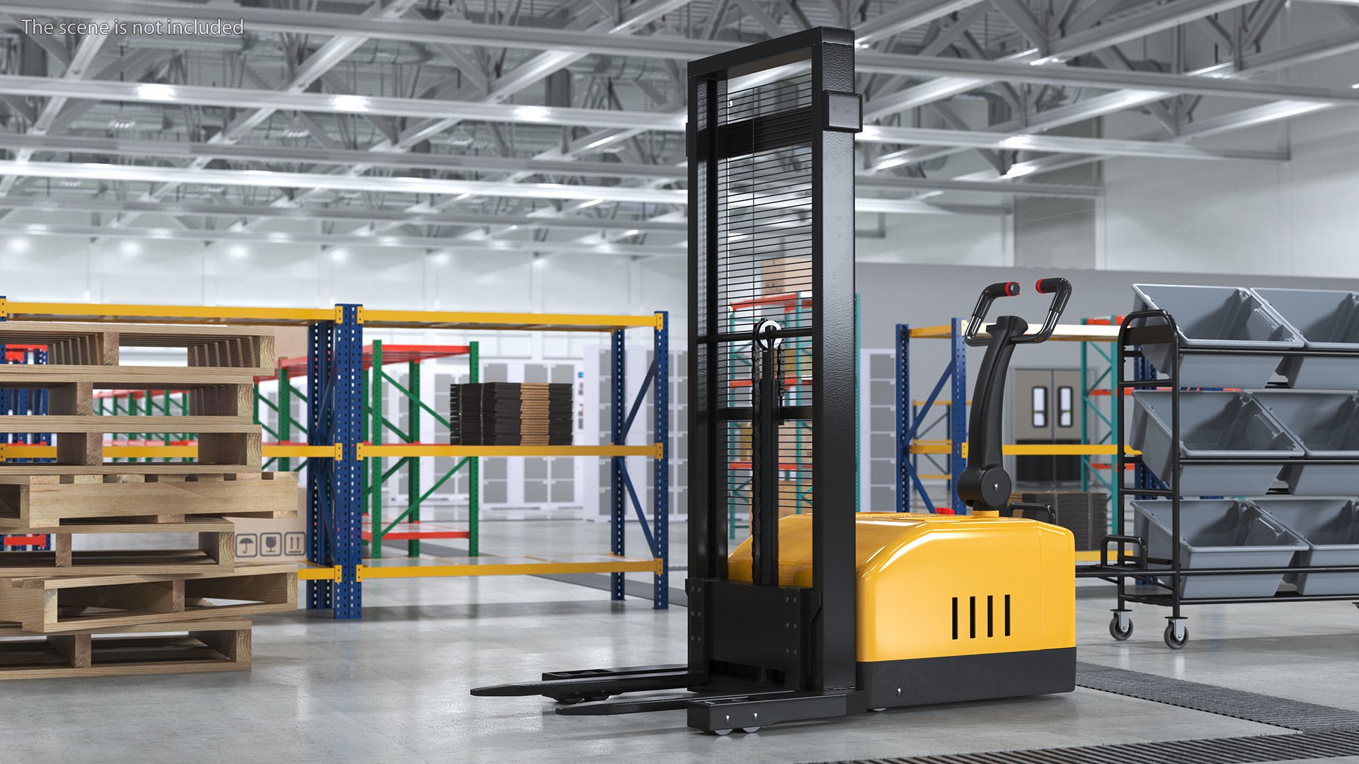 Full Electric Walkie Pallet Stacker 3D Model - TurboSquid 2139796