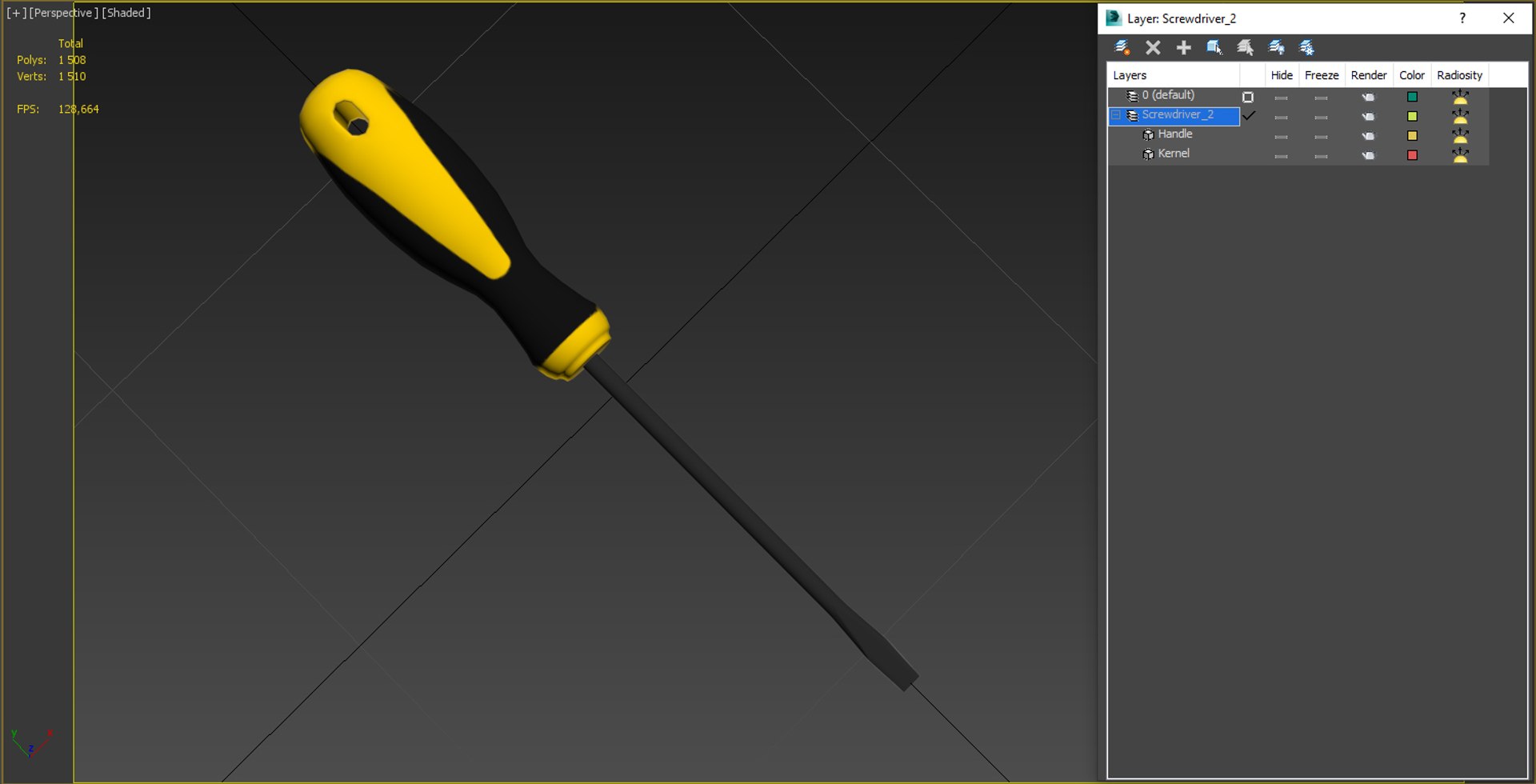 Screwdriver 2 3D model - TurboSquid 2130082