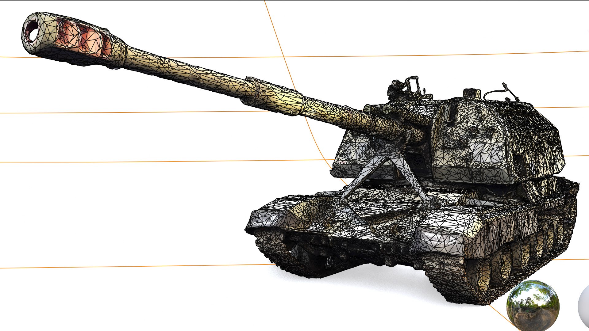 3D Destroyed 2S19 Msta 152 Mm Self-propelled Howitzer M1990 Farm ...