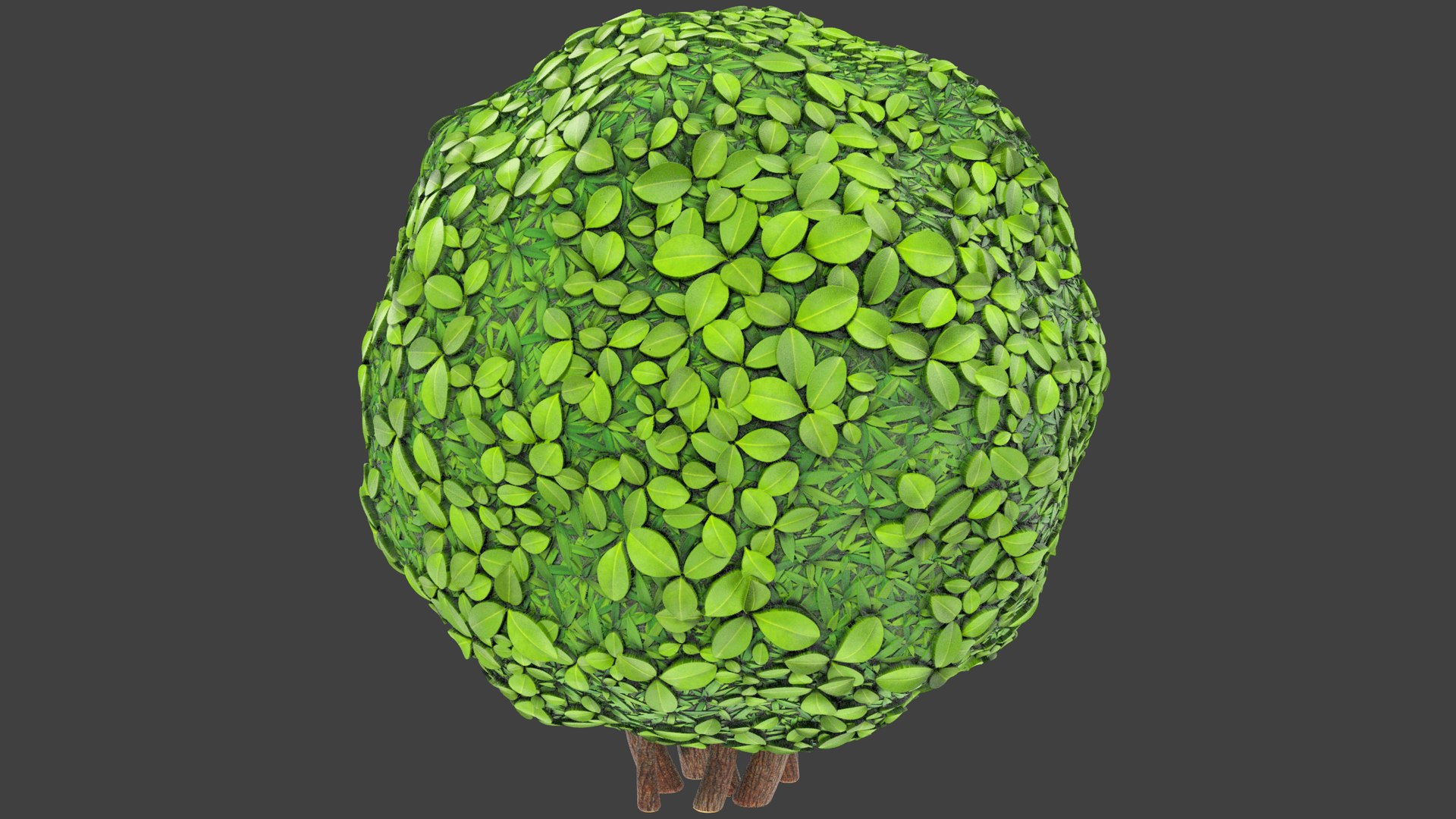 3D Stylized Sphere Bush V1 - TurboSquid 2087715