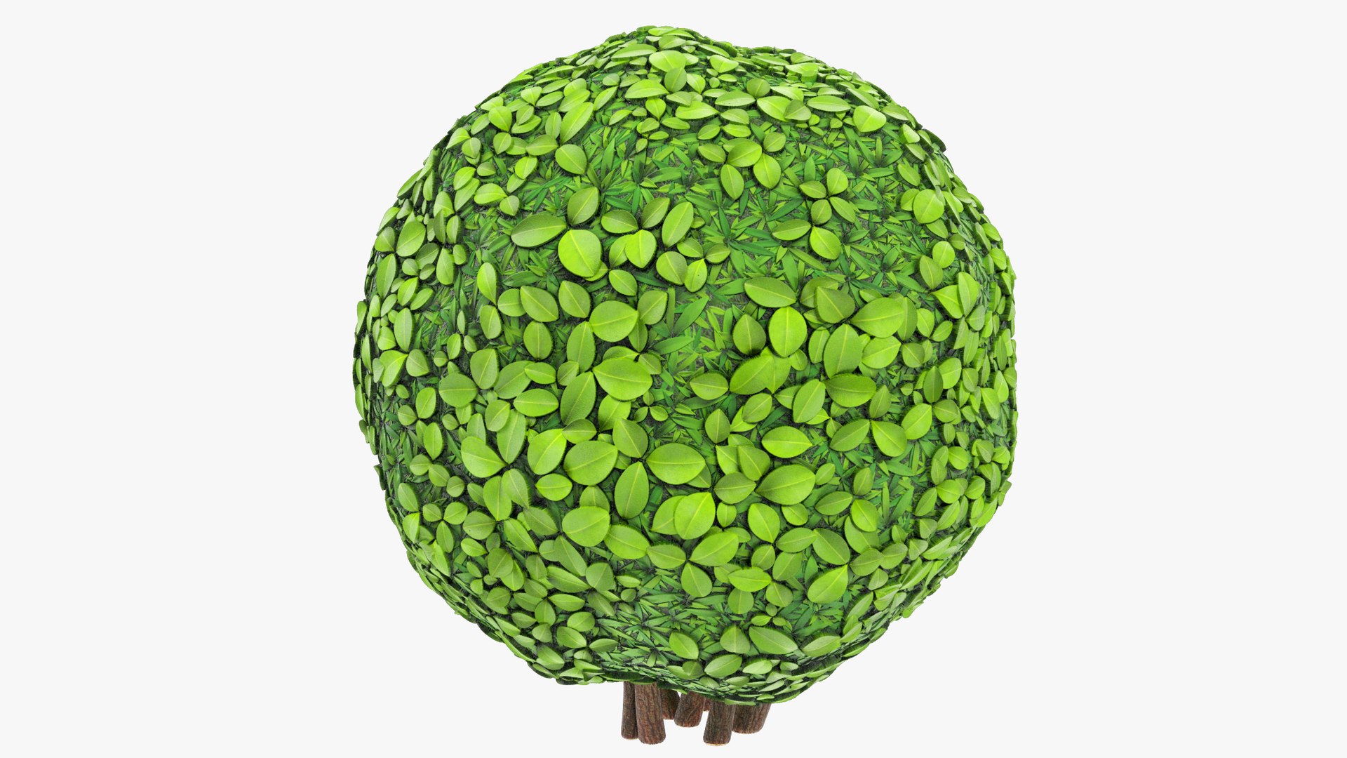 3D Stylized Sphere Bush V1 - TurboSquid 2087715
