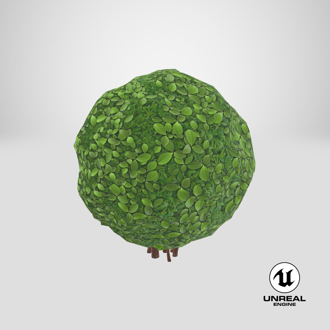 3D Stylized Sphere Bush V1 - TurboSquid 2087715