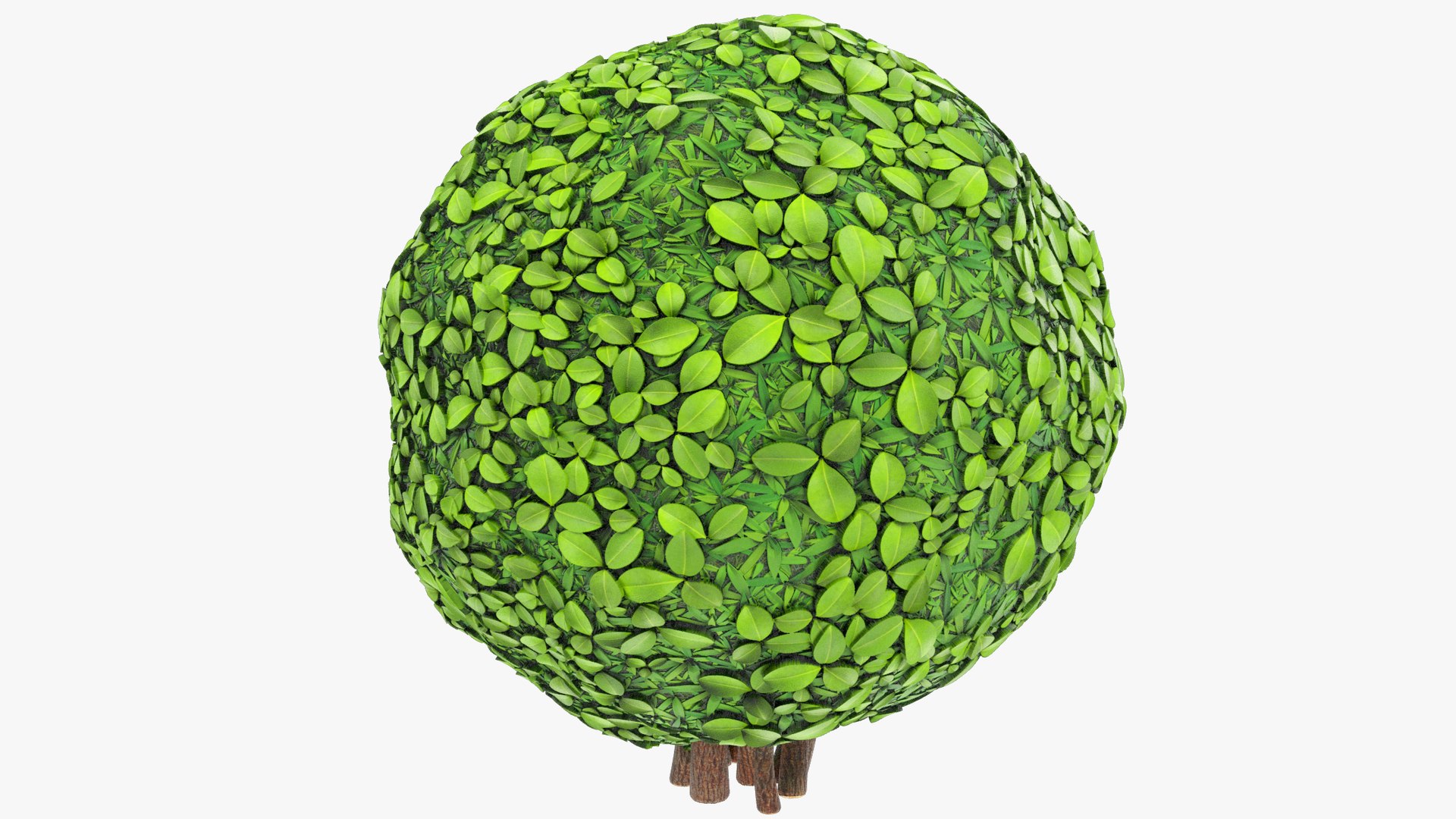 3D Stylized Sphere Bush V1 - TurboSquid 2087715