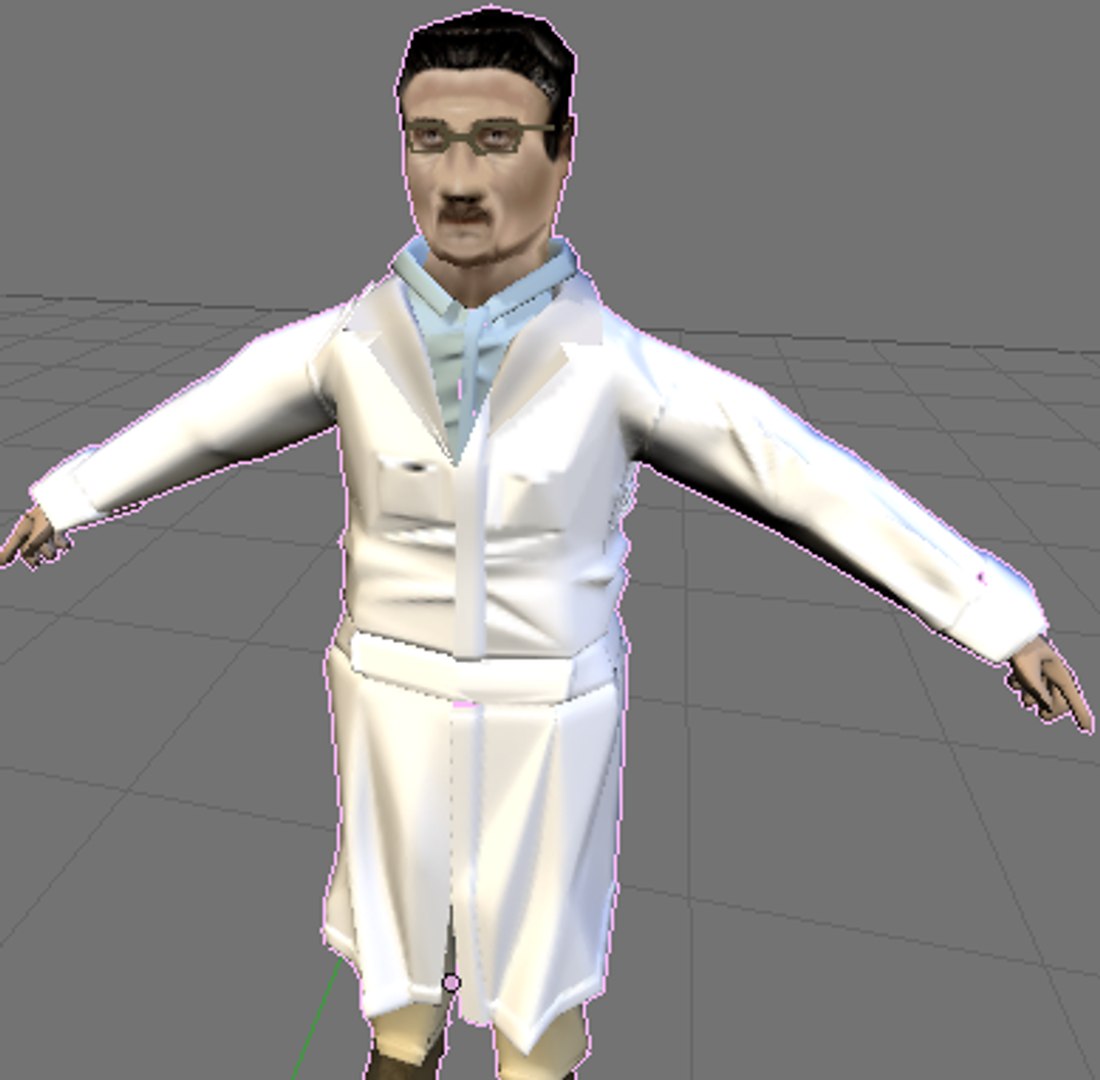 Free Scientist 3d Model
