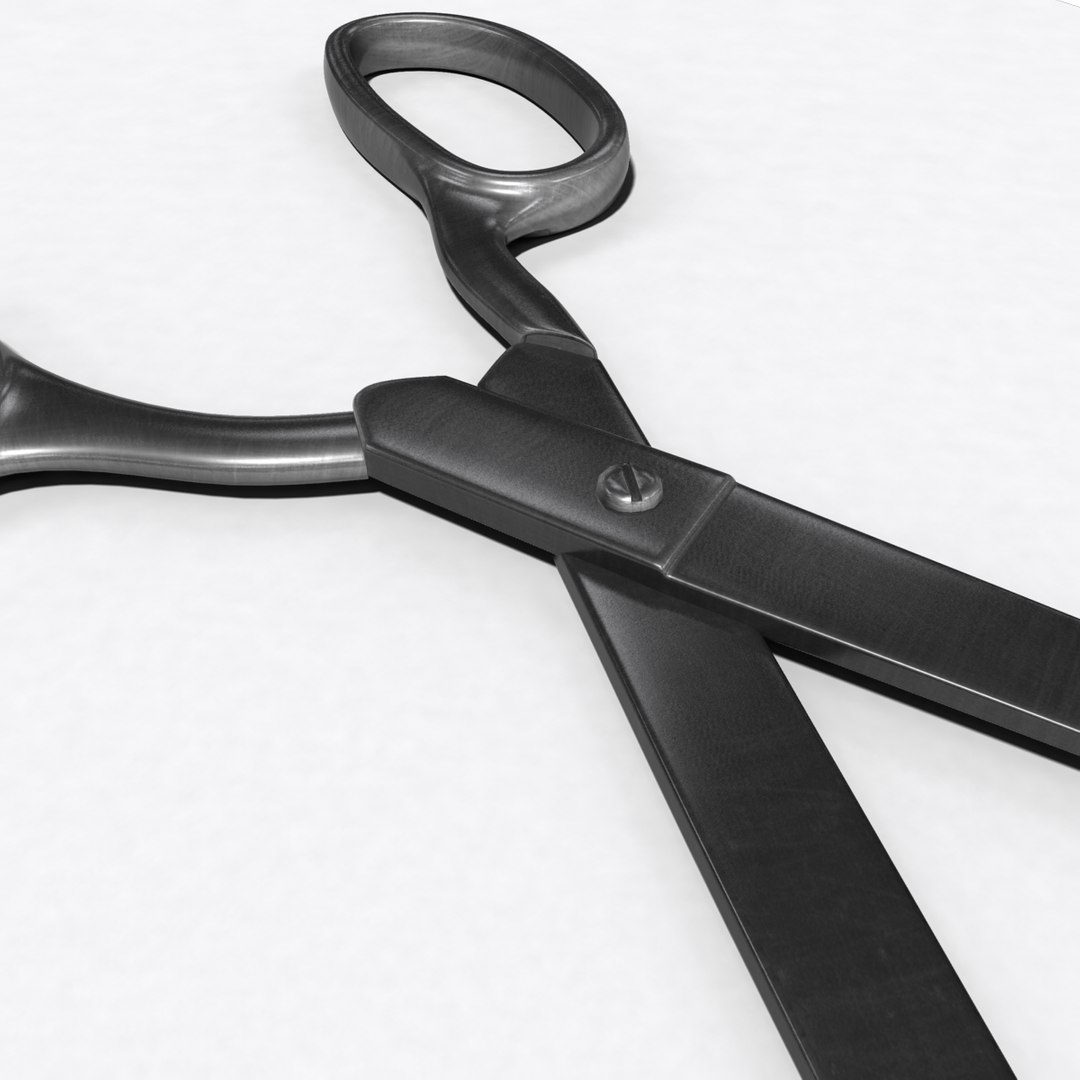 3d metal scissors