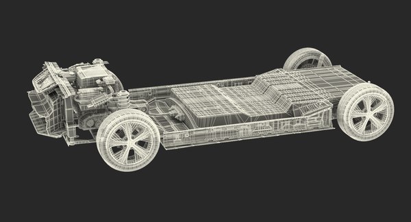 Nissan leaf engine chassis model - TurboSquid 1426290
