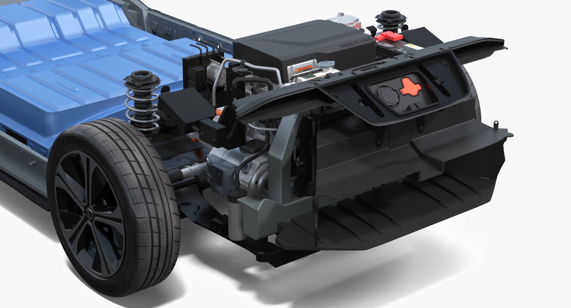 Nissan leaf engine chassis model - TurboSquid 1426290