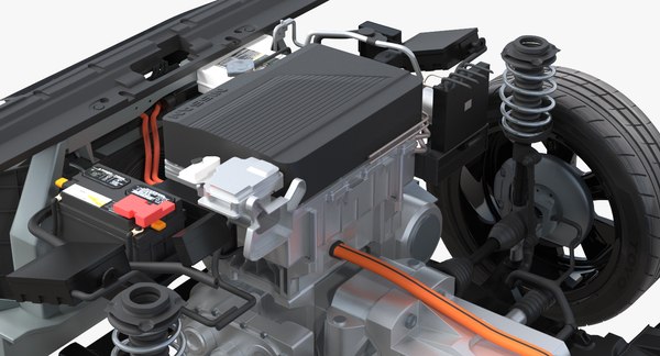 Nissan leaf engine chassis model - TurboSquid 1426290