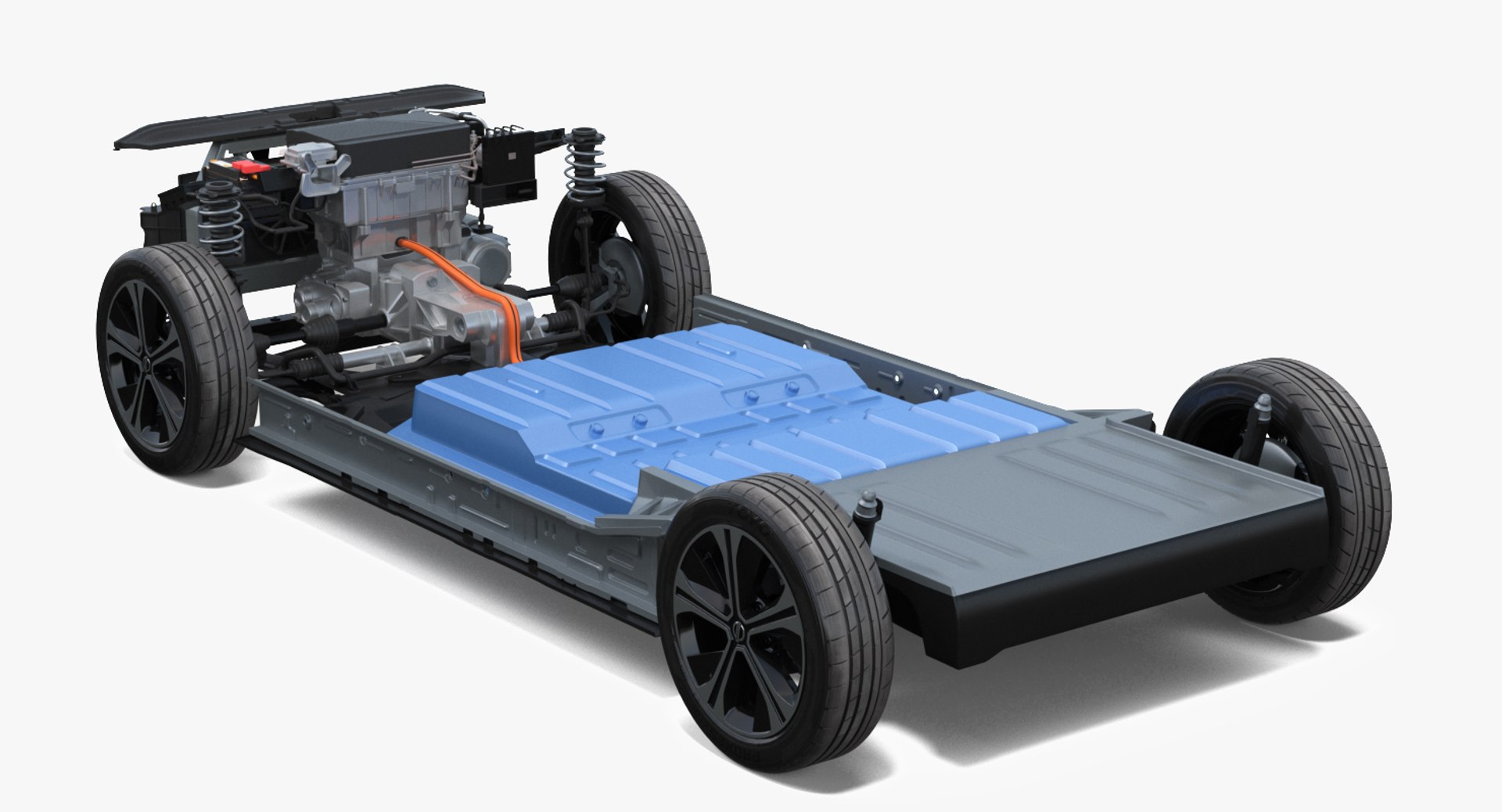 Nissan leaf engine chassis model - TurboSquid 1426290