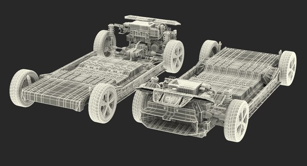 Nissan leaf engine chassis model - TurboSquid 1426290