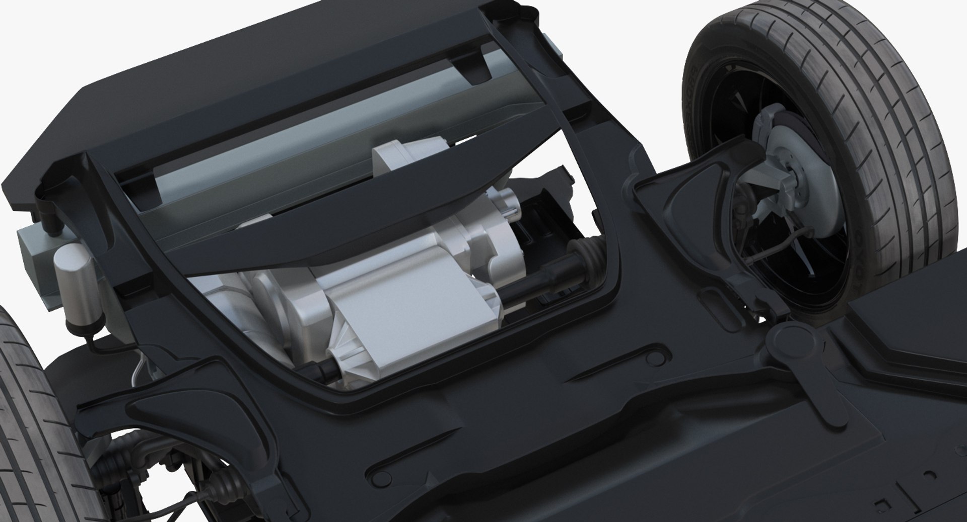 Nissan leaf engine chassis model - TurboSquid 1426290